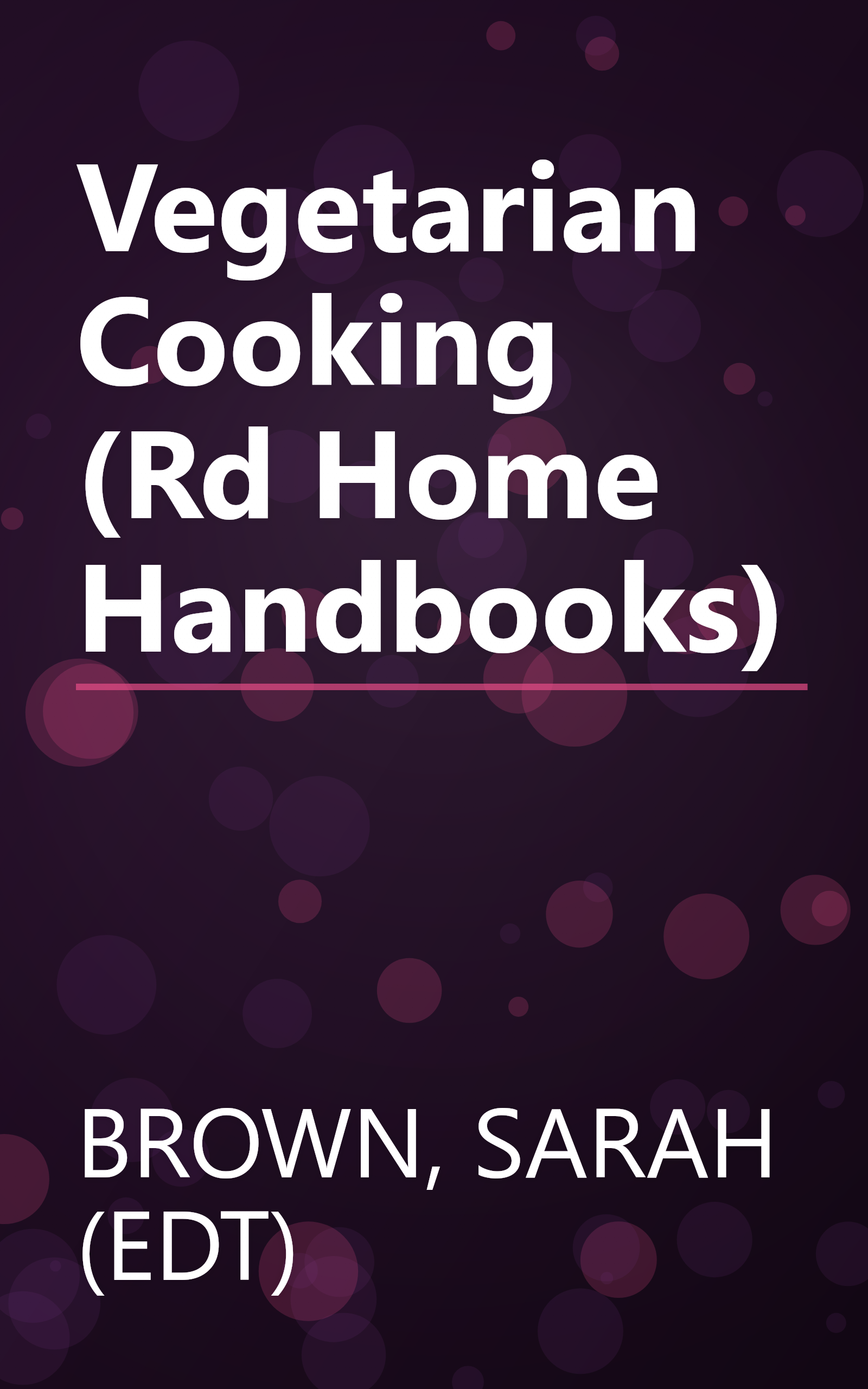 Vegetarian Cooking (Rd Home Handbooks) book cover