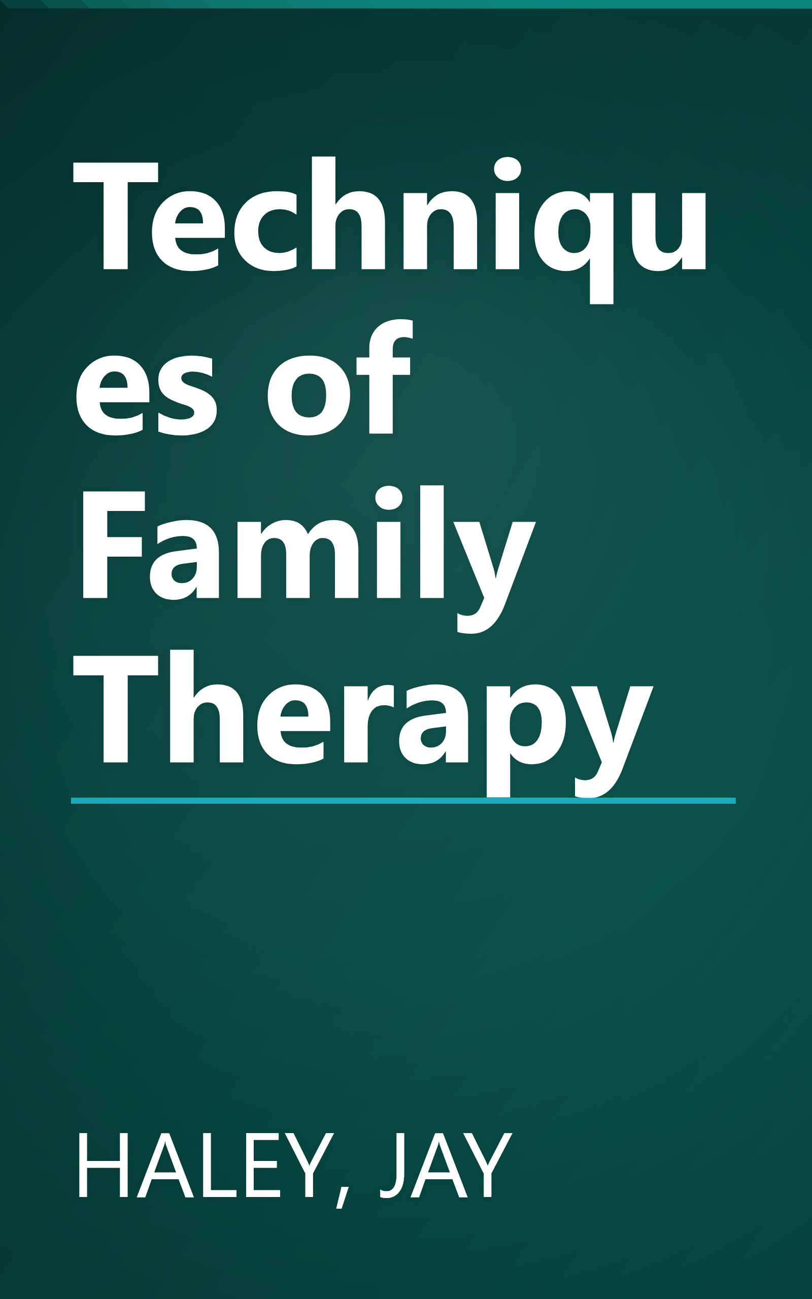 Techniques of Family Therapy book cover