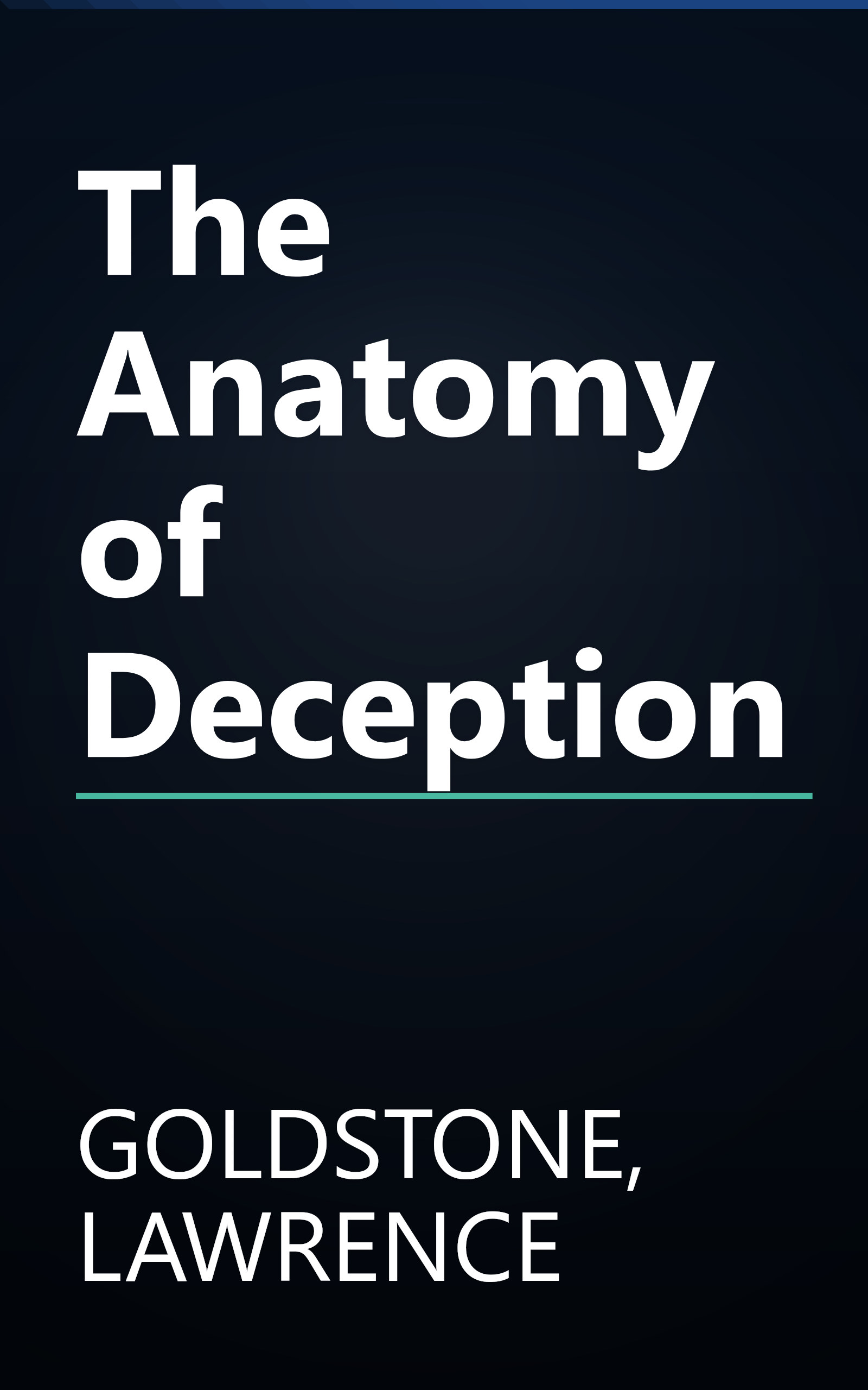 The Anatomy of Deception book cover