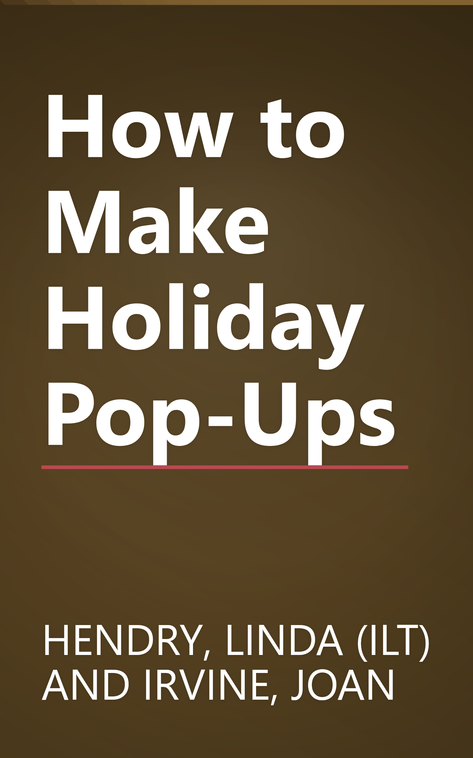 How to Make Holiday Pop-Ups book cover