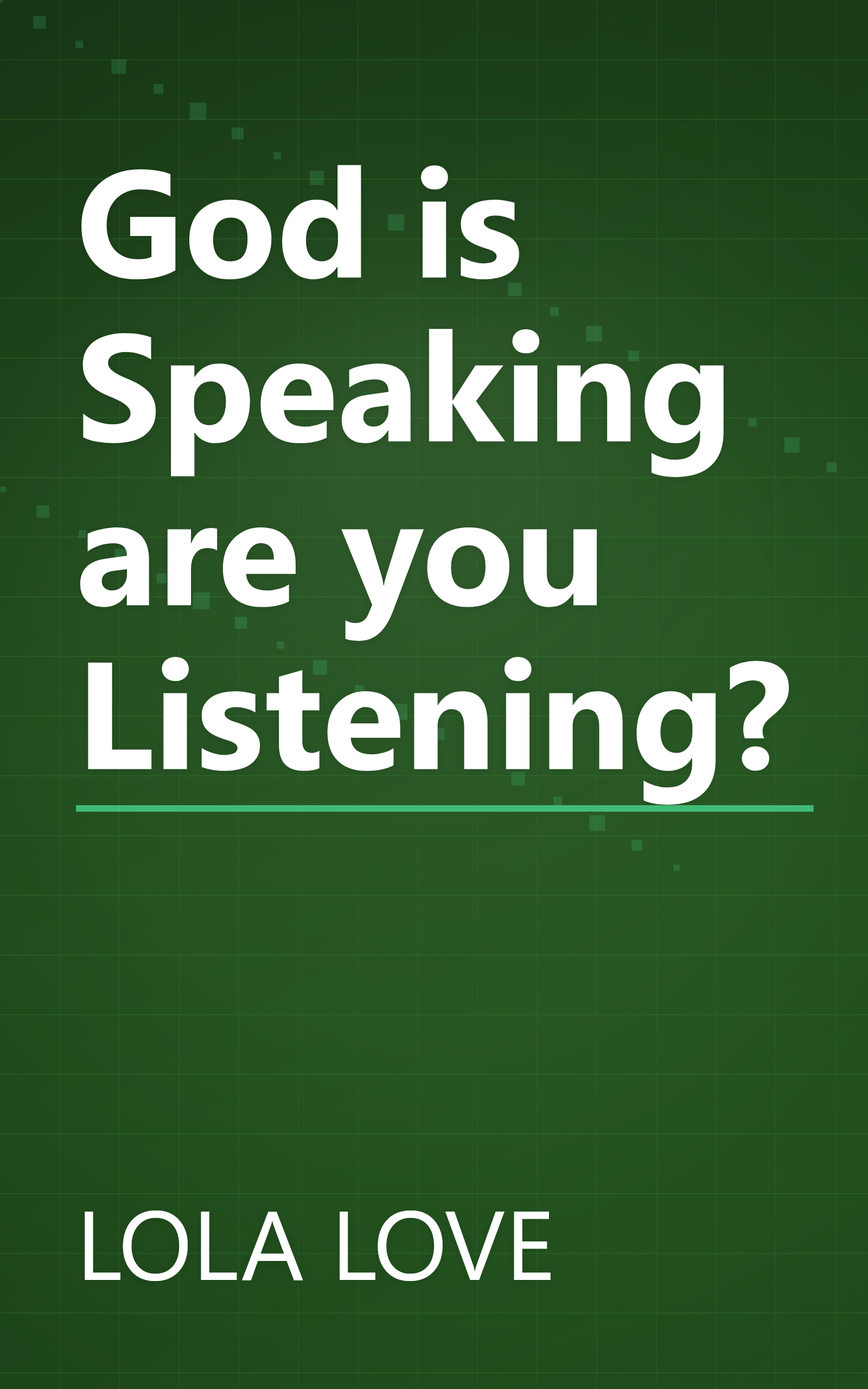God is Speaking are you Listening? book cover