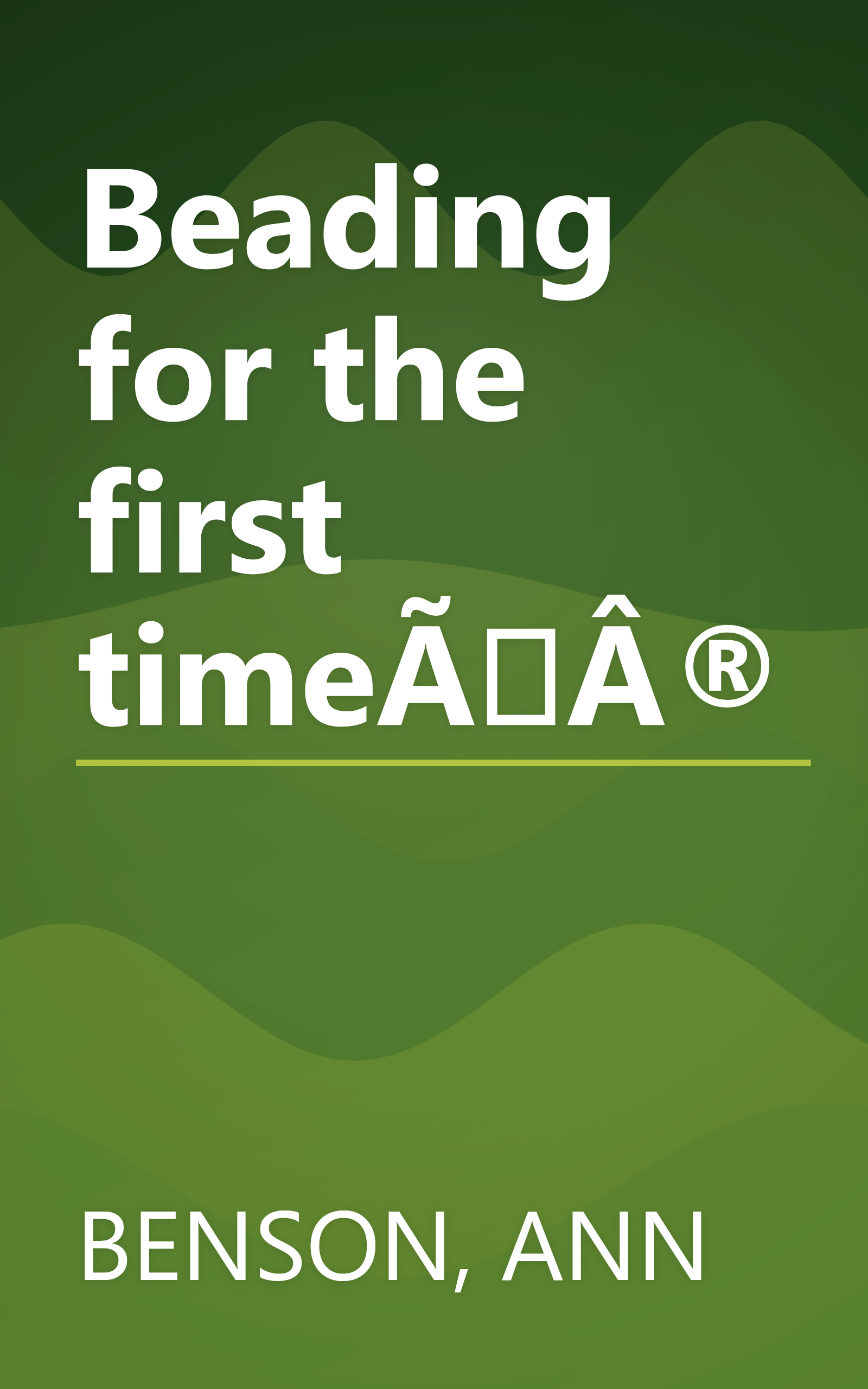 Beading for the first timeÃÂ® book cover