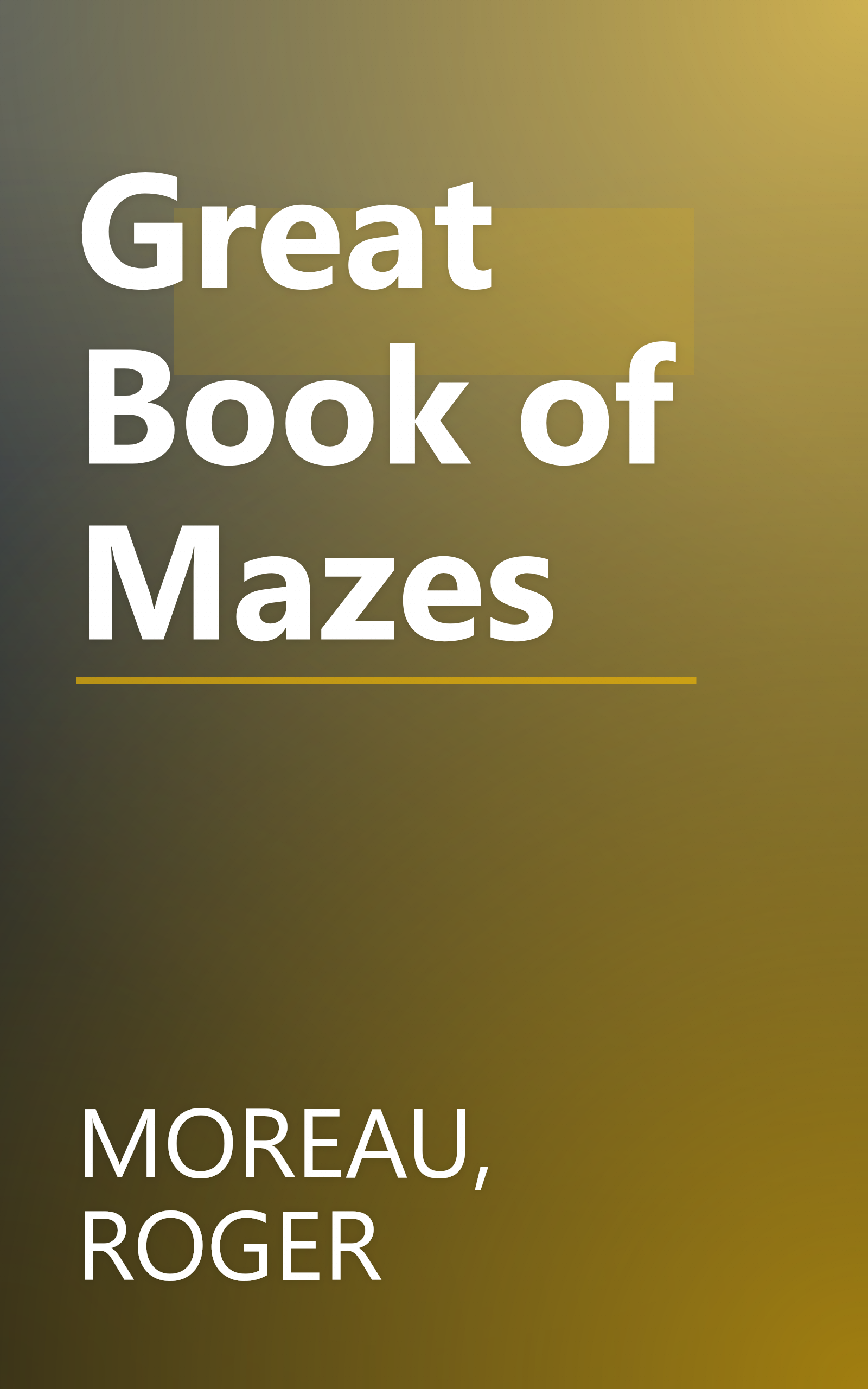Great Book of Mazes book cover