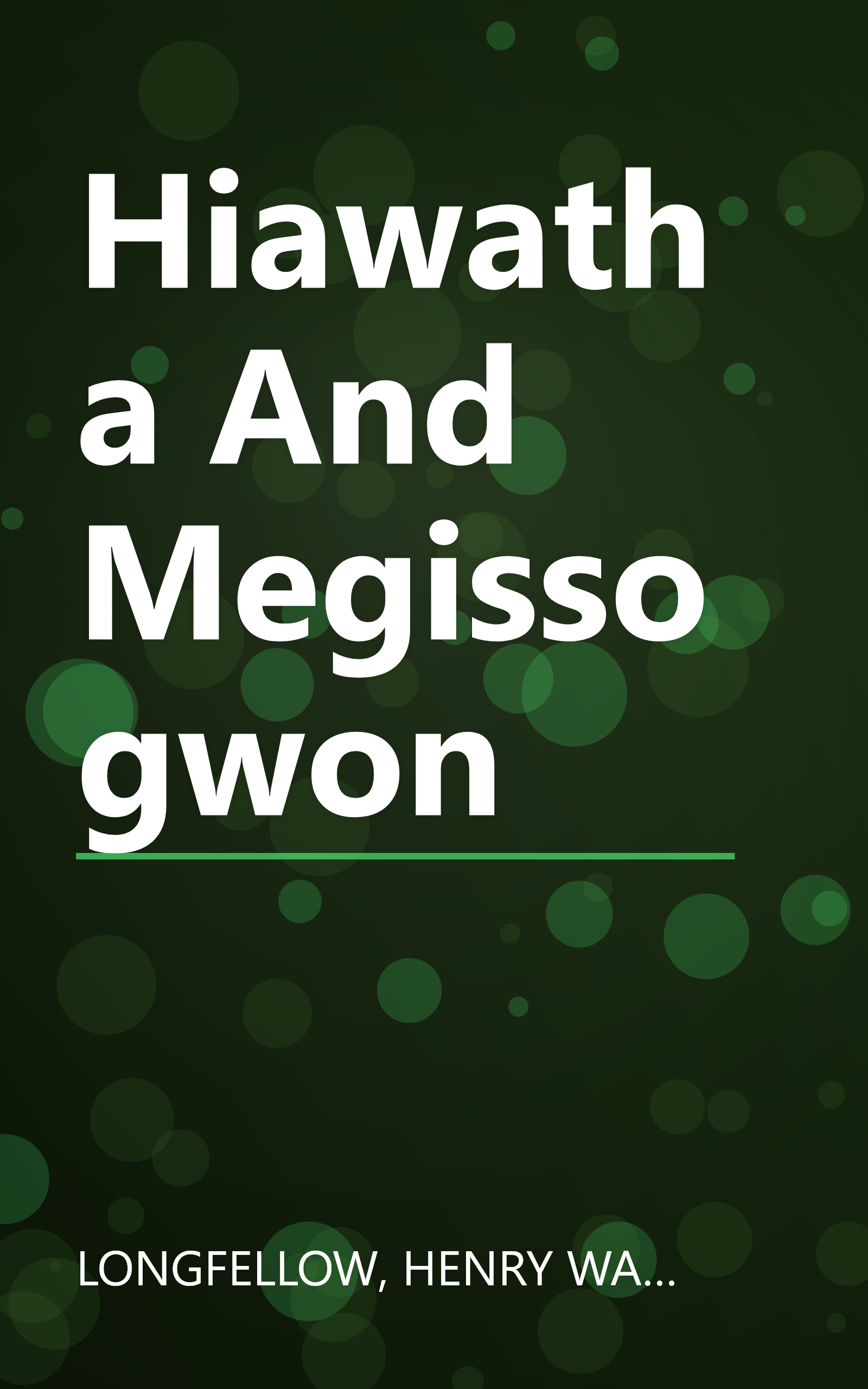 Hiawatha And Megissogwon book cover