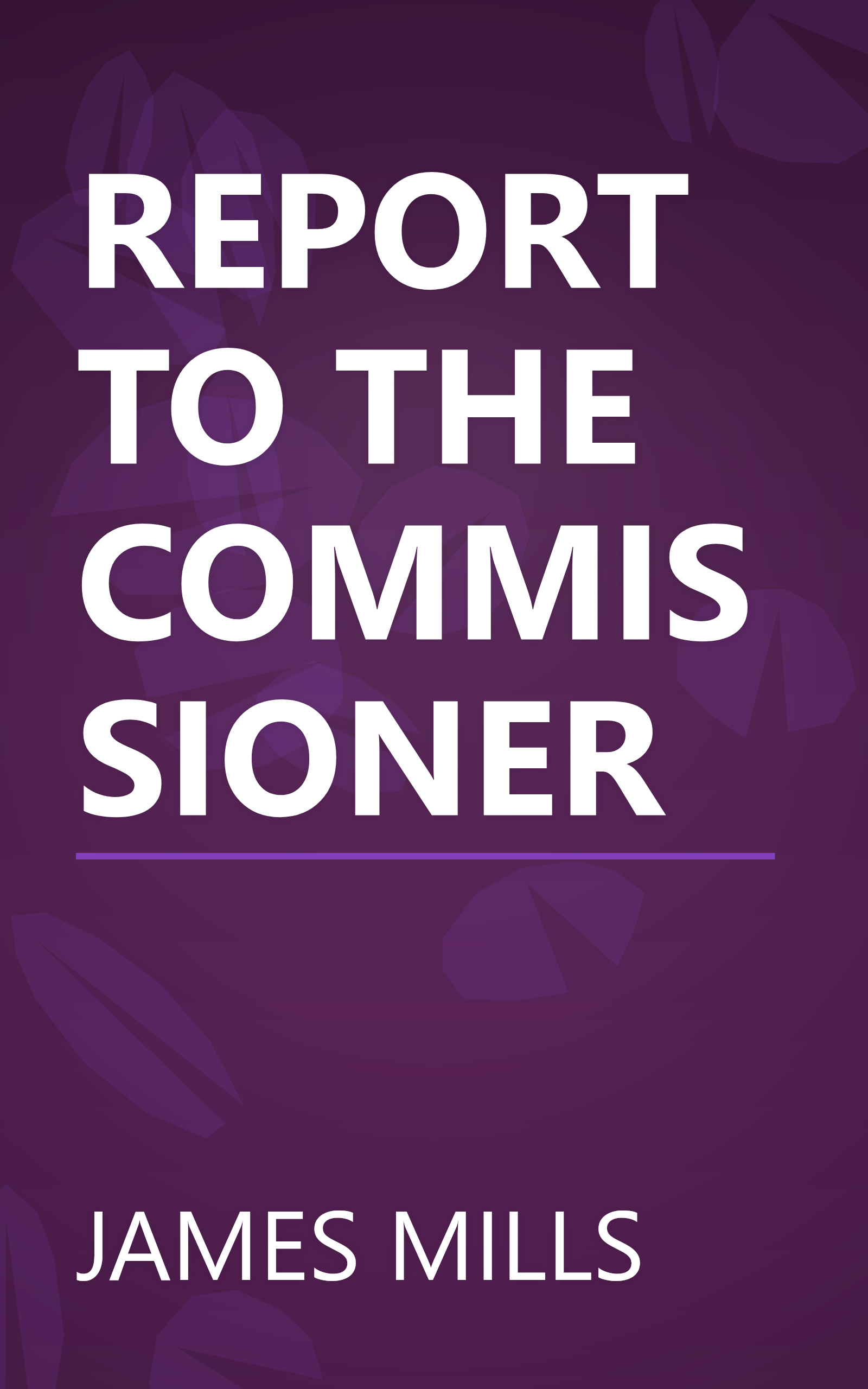 REPORT TO THE COMMISSIONER book cover
