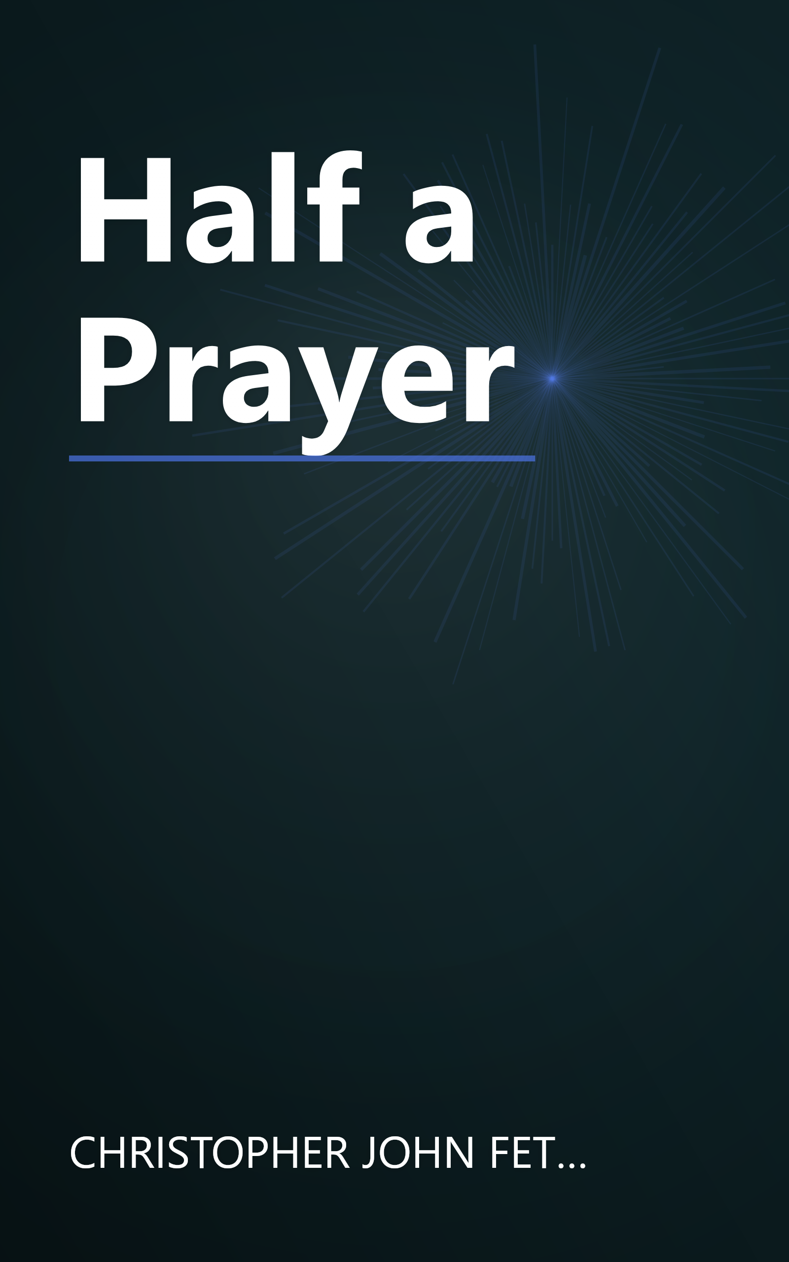 Half a Prayer book cover