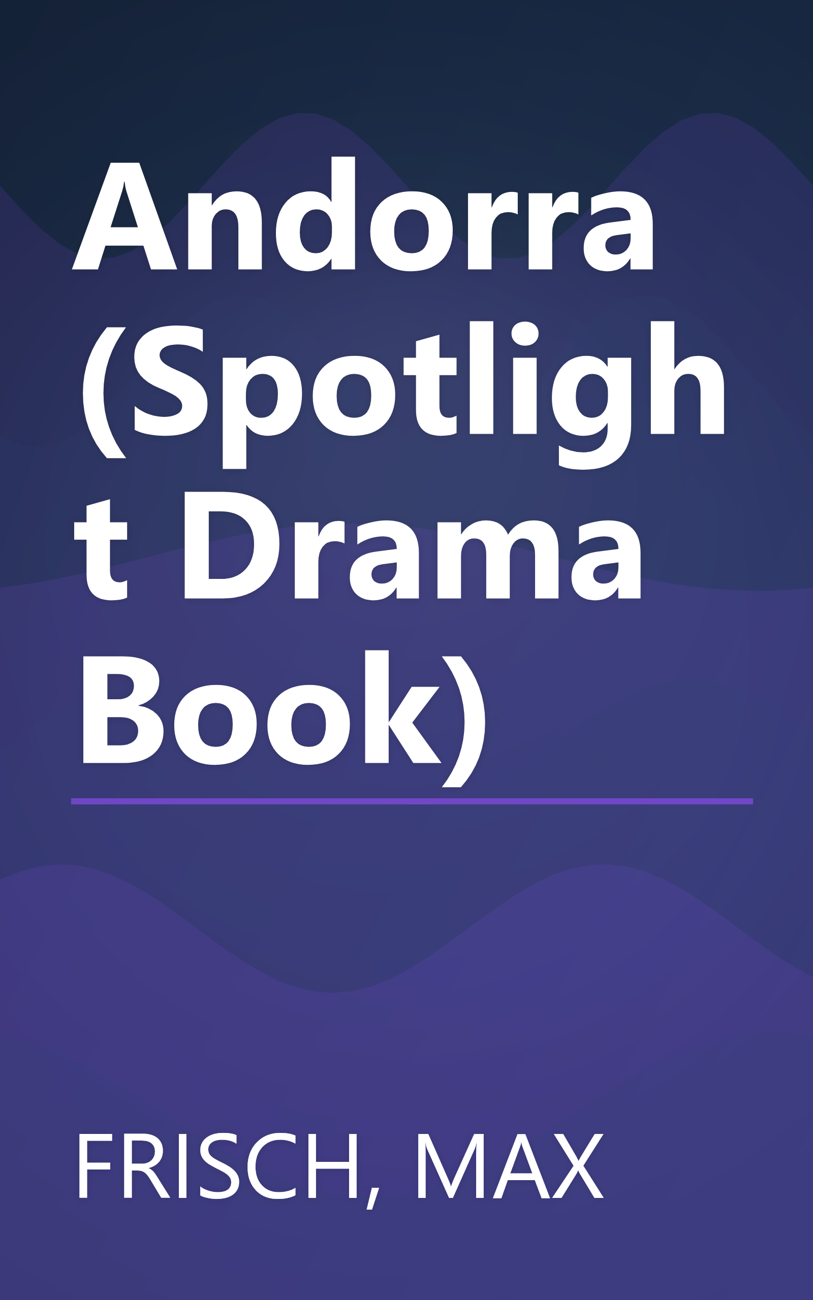 Andorra (Spotlight Drama Book) book cover