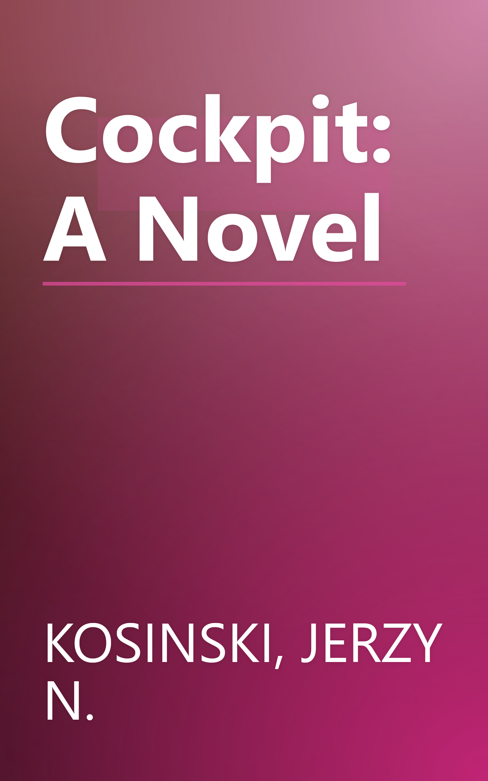 Cockpit: A Novel book cover