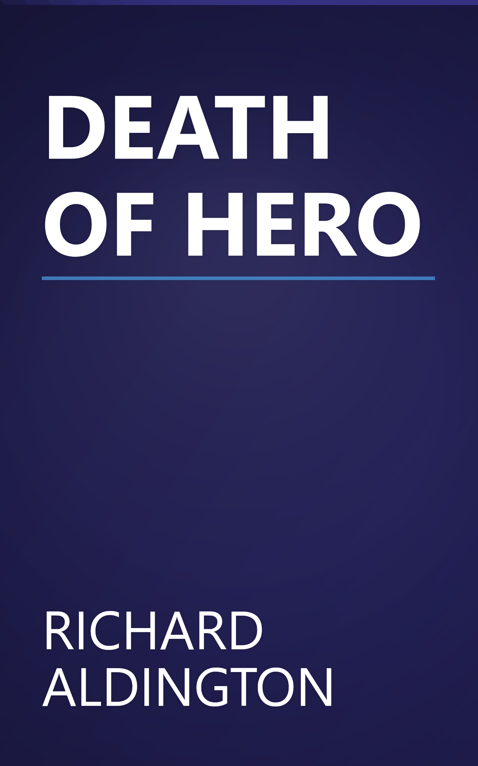 DEATH OF HERO book cover