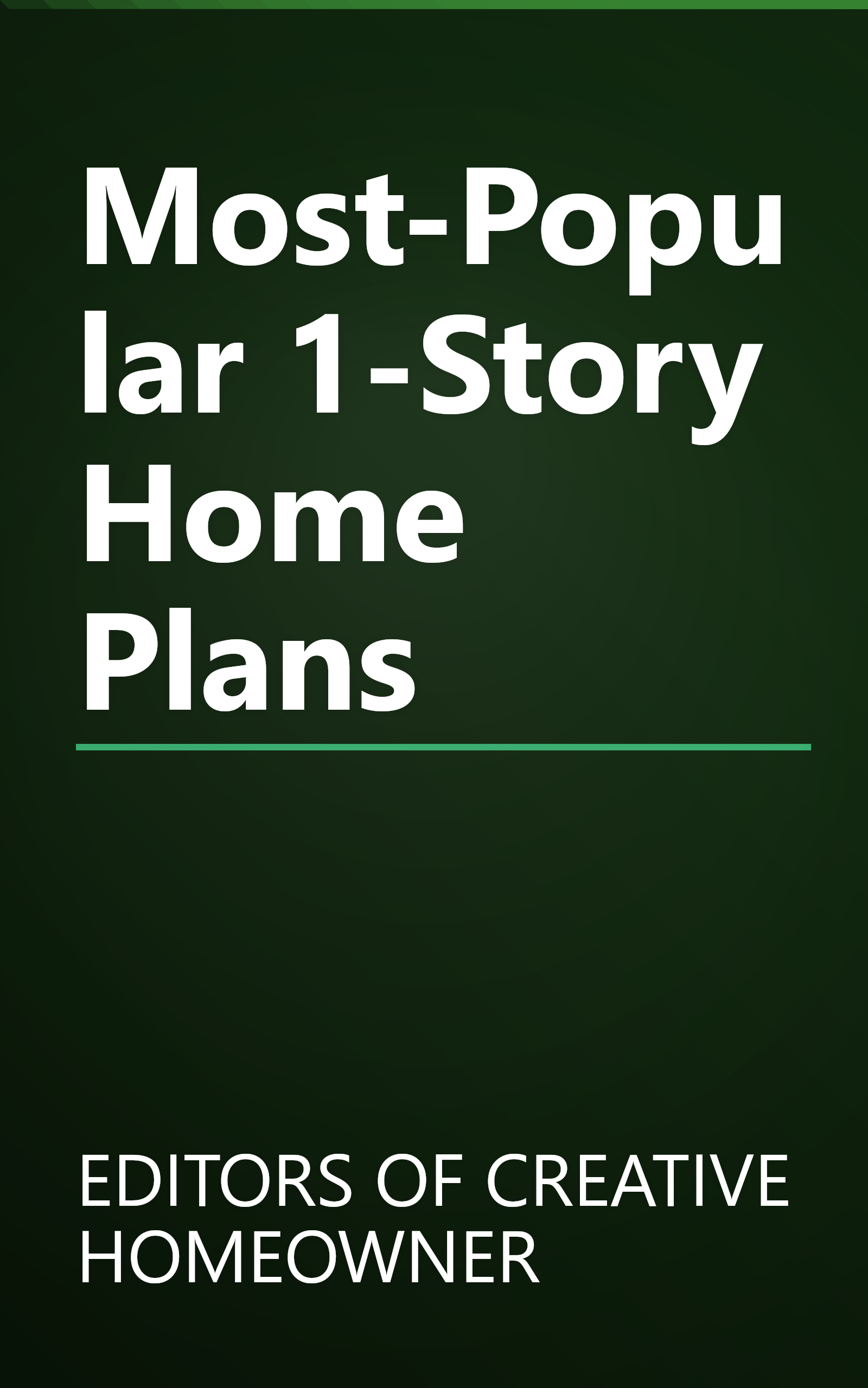 Most-Popular 1-Story Home Plans book cover