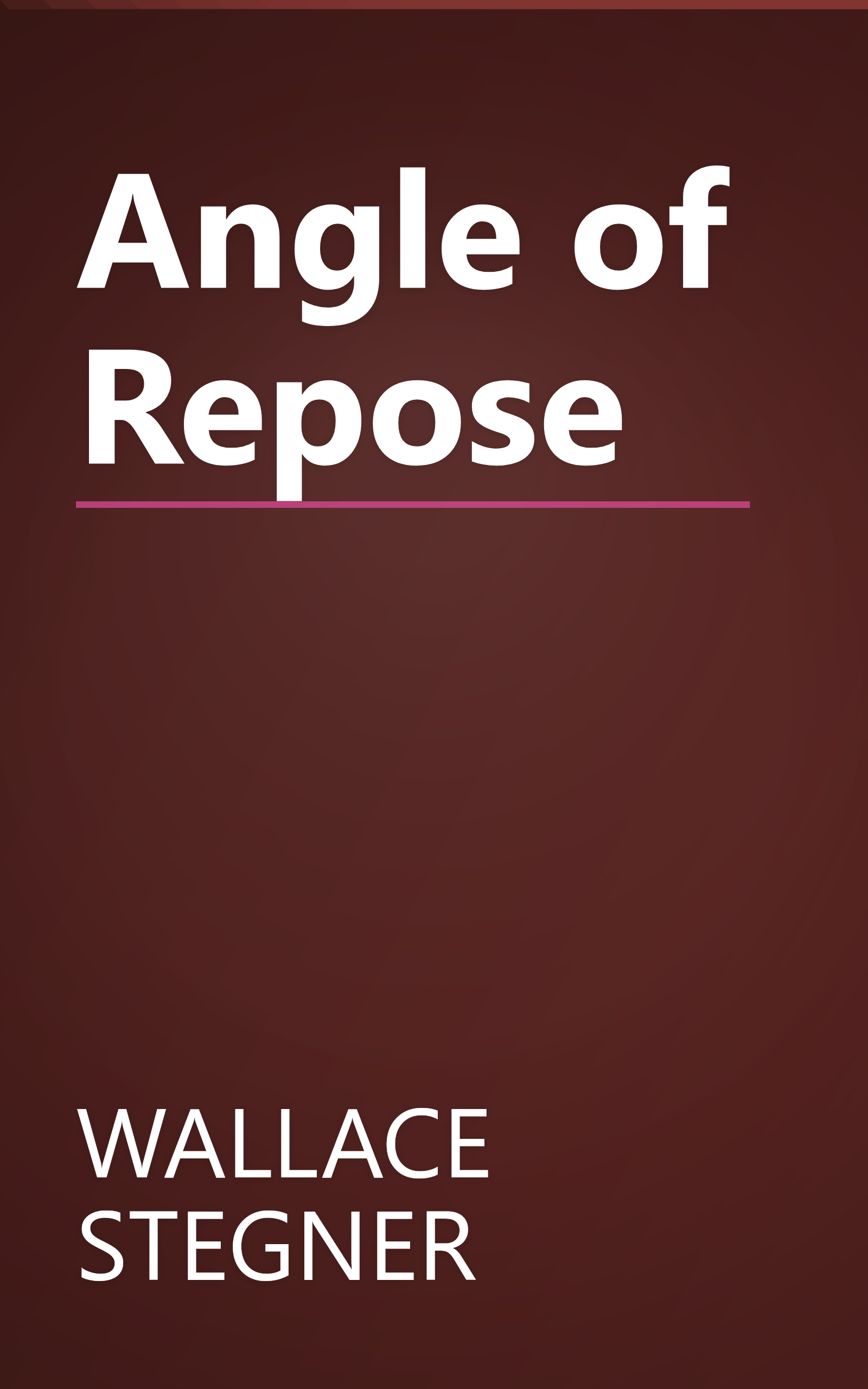 Angle of Repose book cover