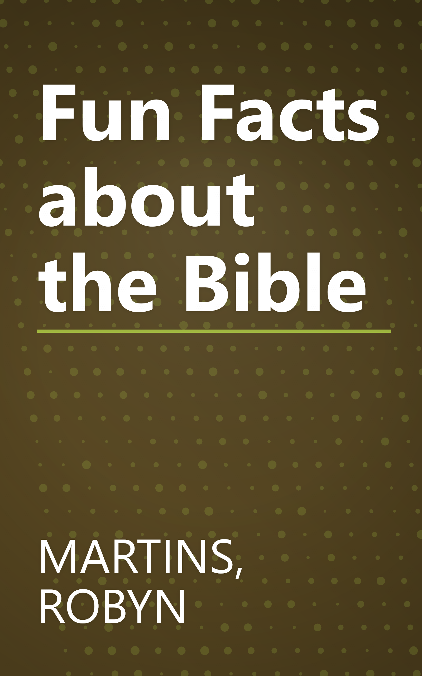 Fun Facts about the Bible book cover