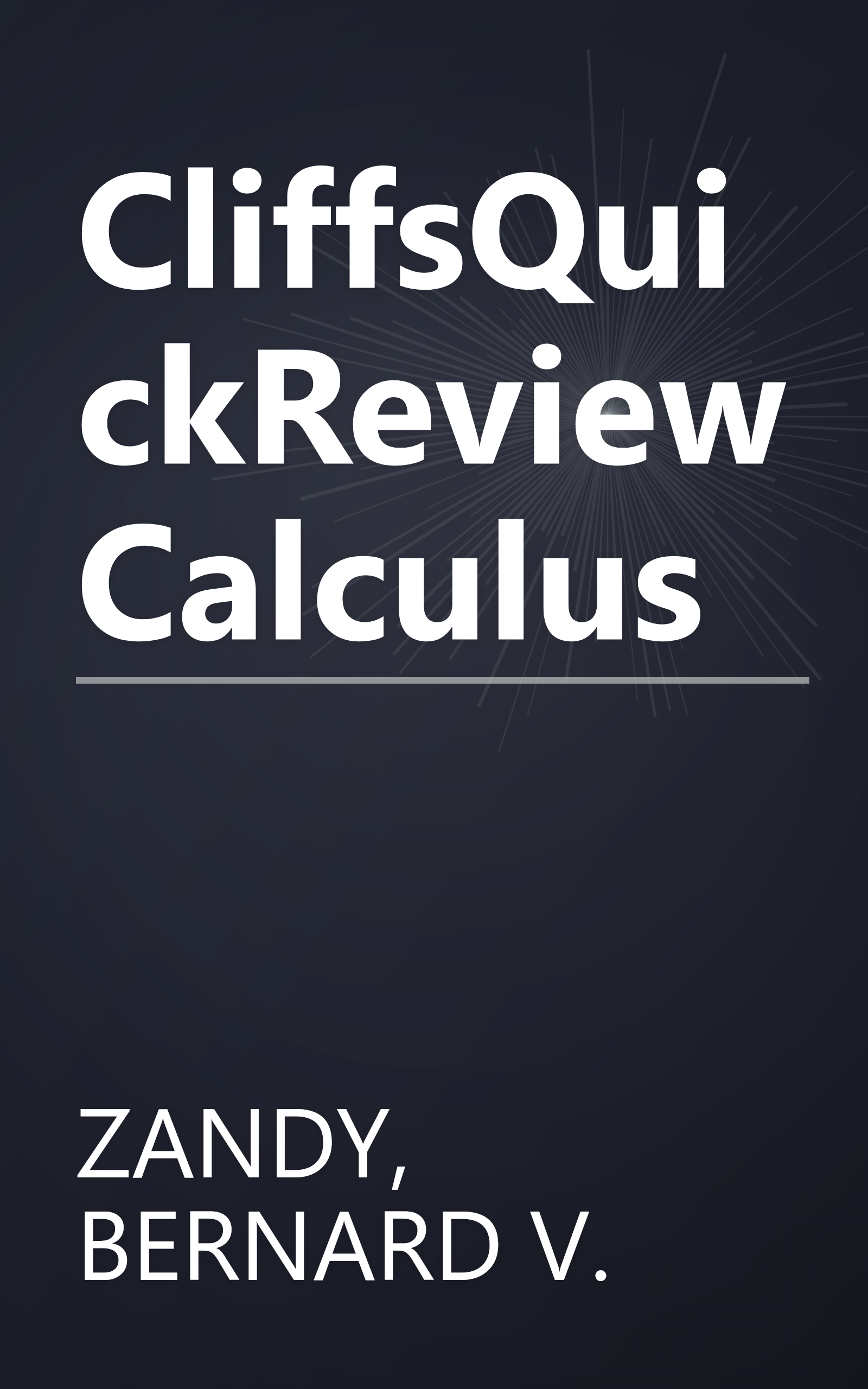 CliffsQuickReview Calculus book cover