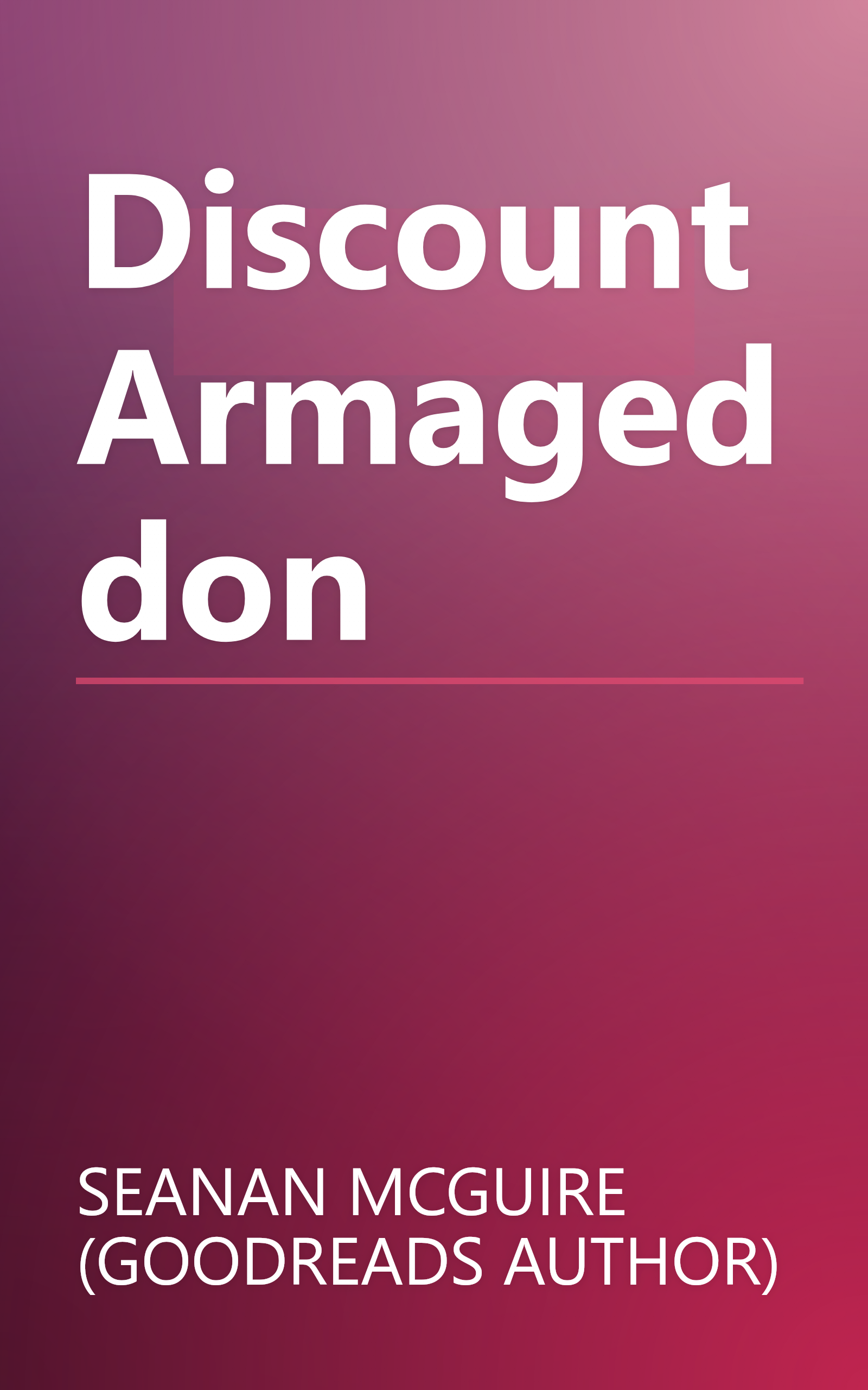 Discount Armageddon book cover