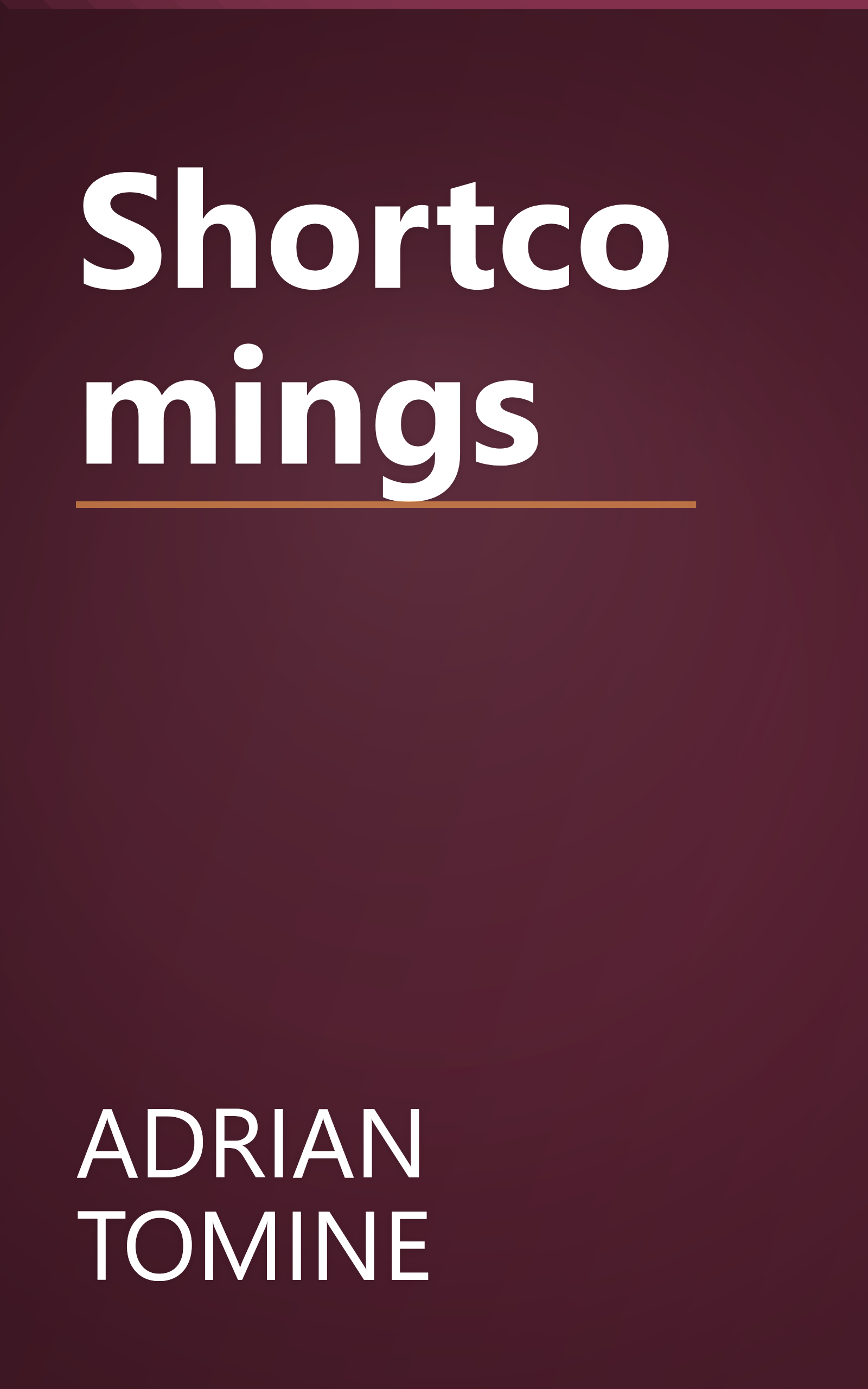 Shortcomings book cover
