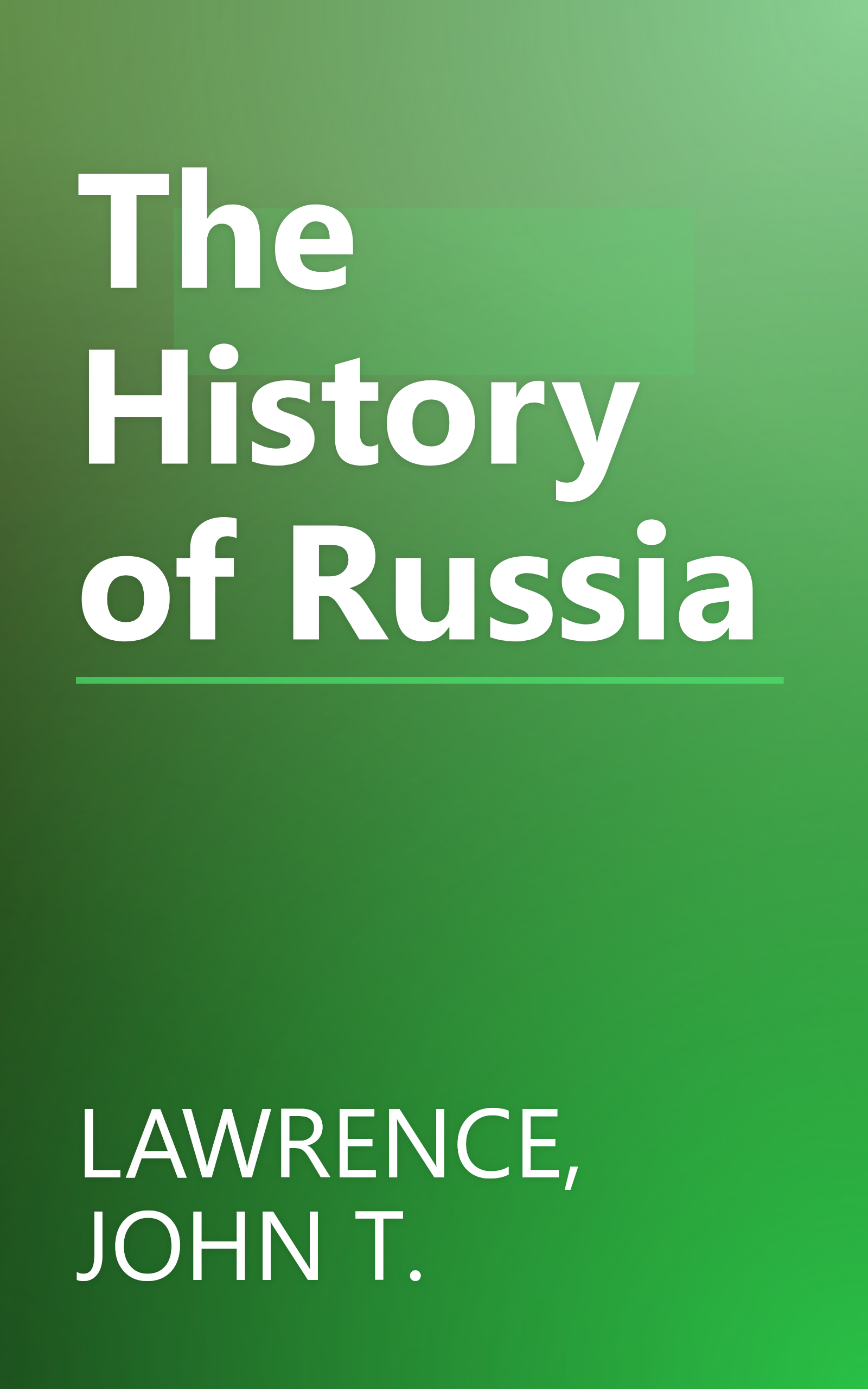 The History of Russia book cover