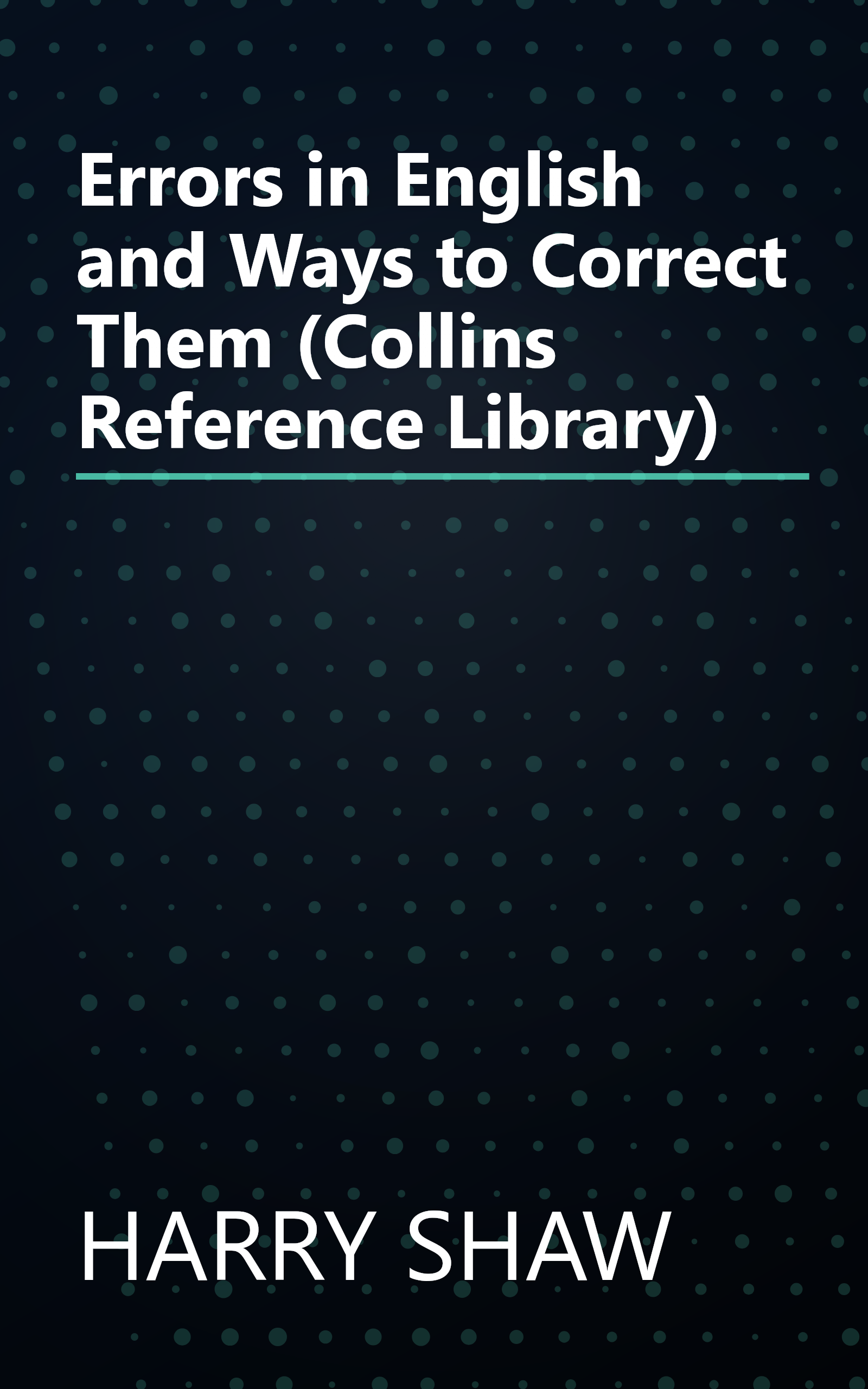 Errors in English and Ways to Correct Them (Collins Reference Library) book cover