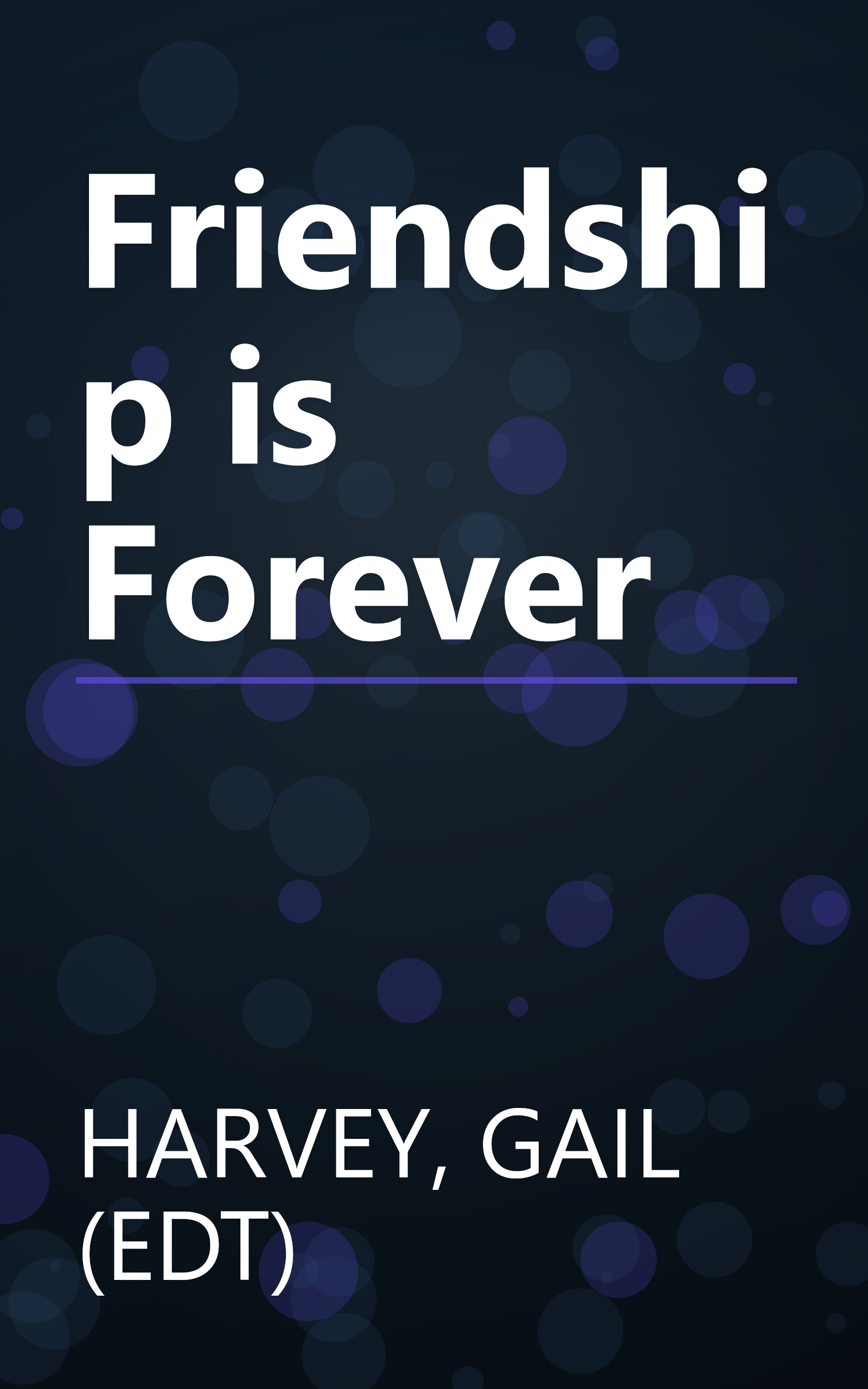 Friendship is Forever book cover