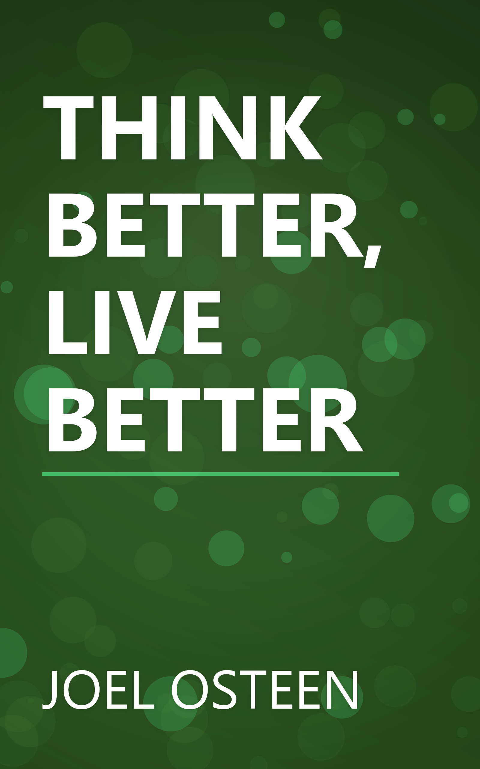 THINK BETTER, LIVE BETTER book cover
