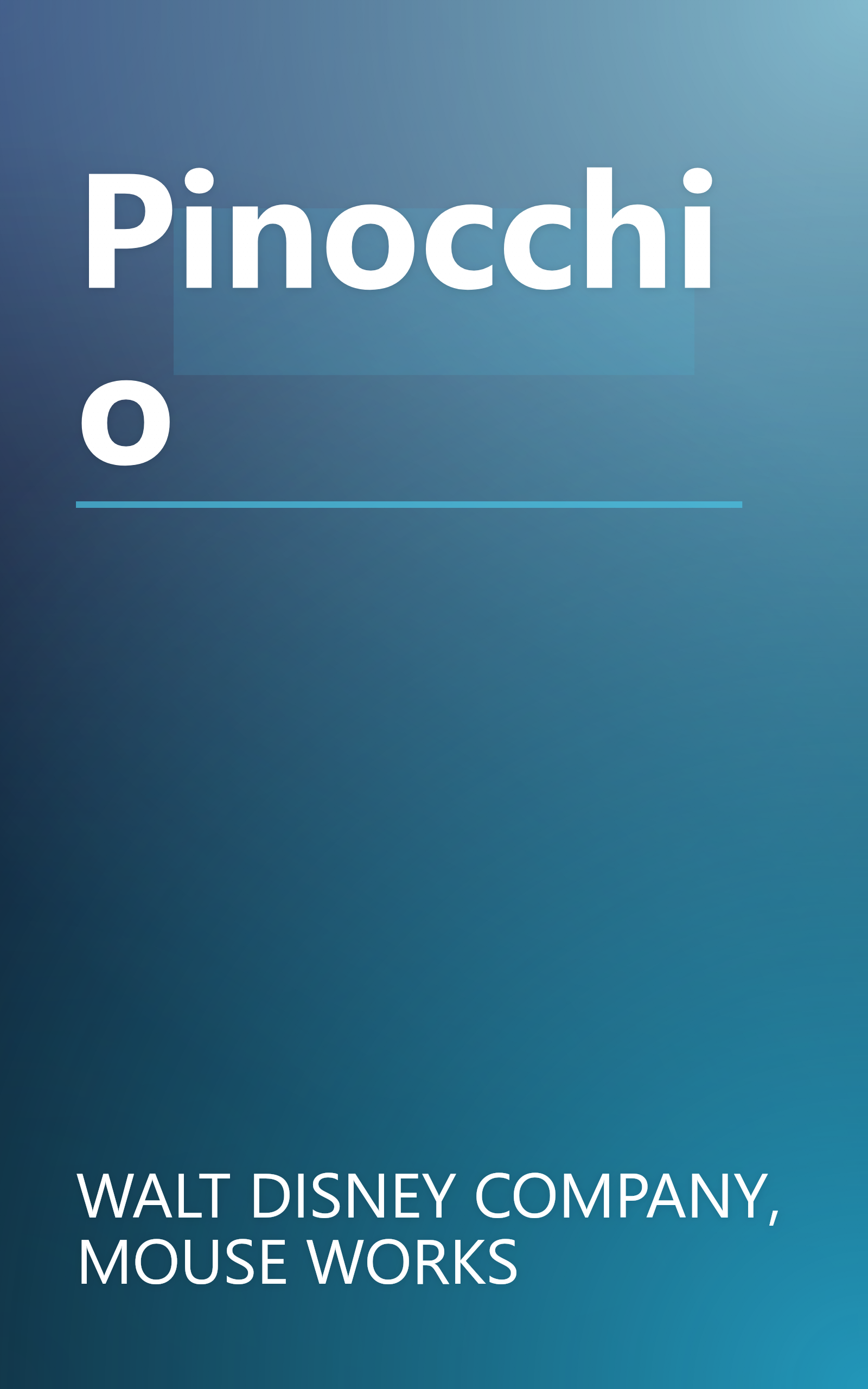 Pinocchio book cover