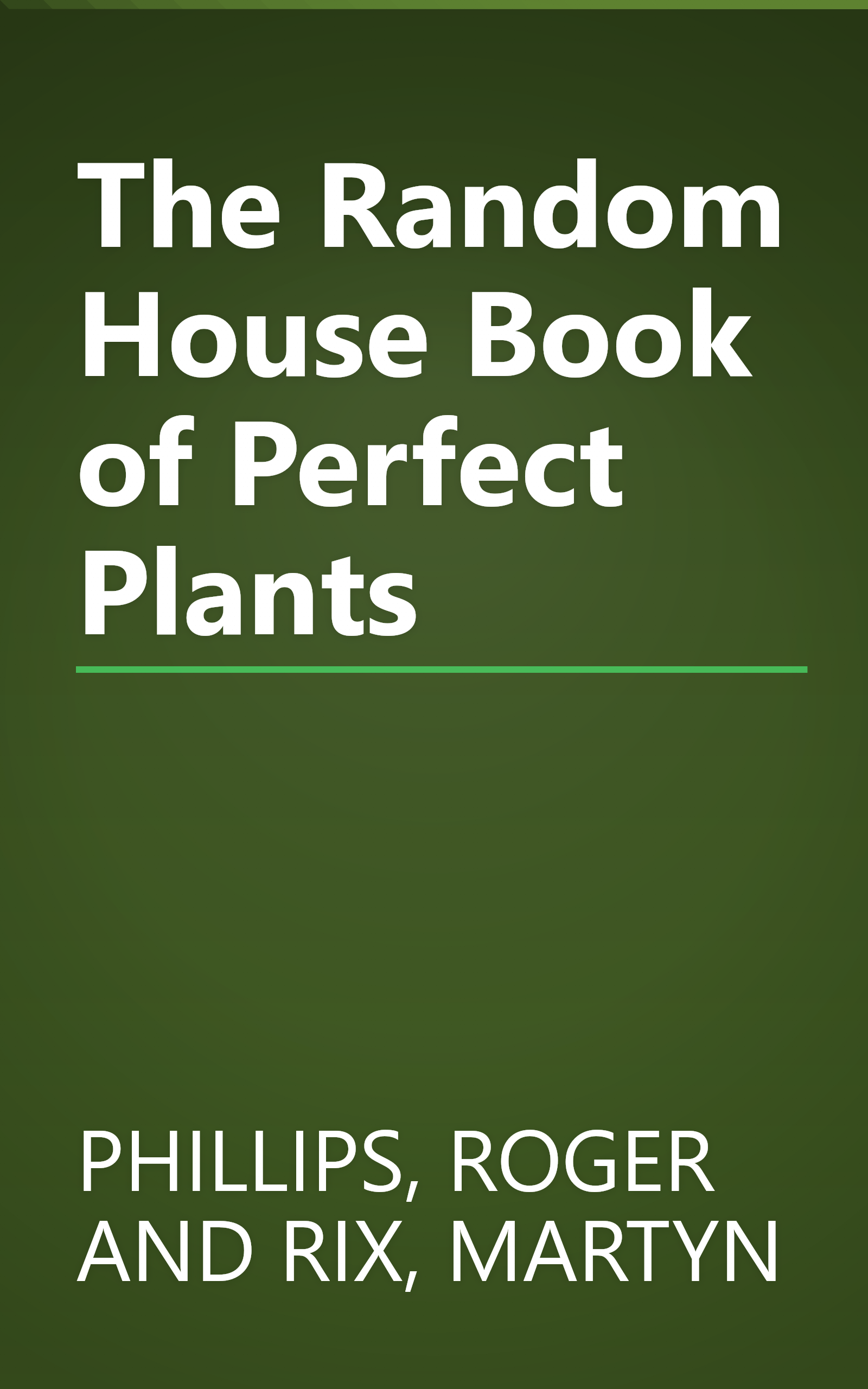The Random House Book of Perfect Plants book cover