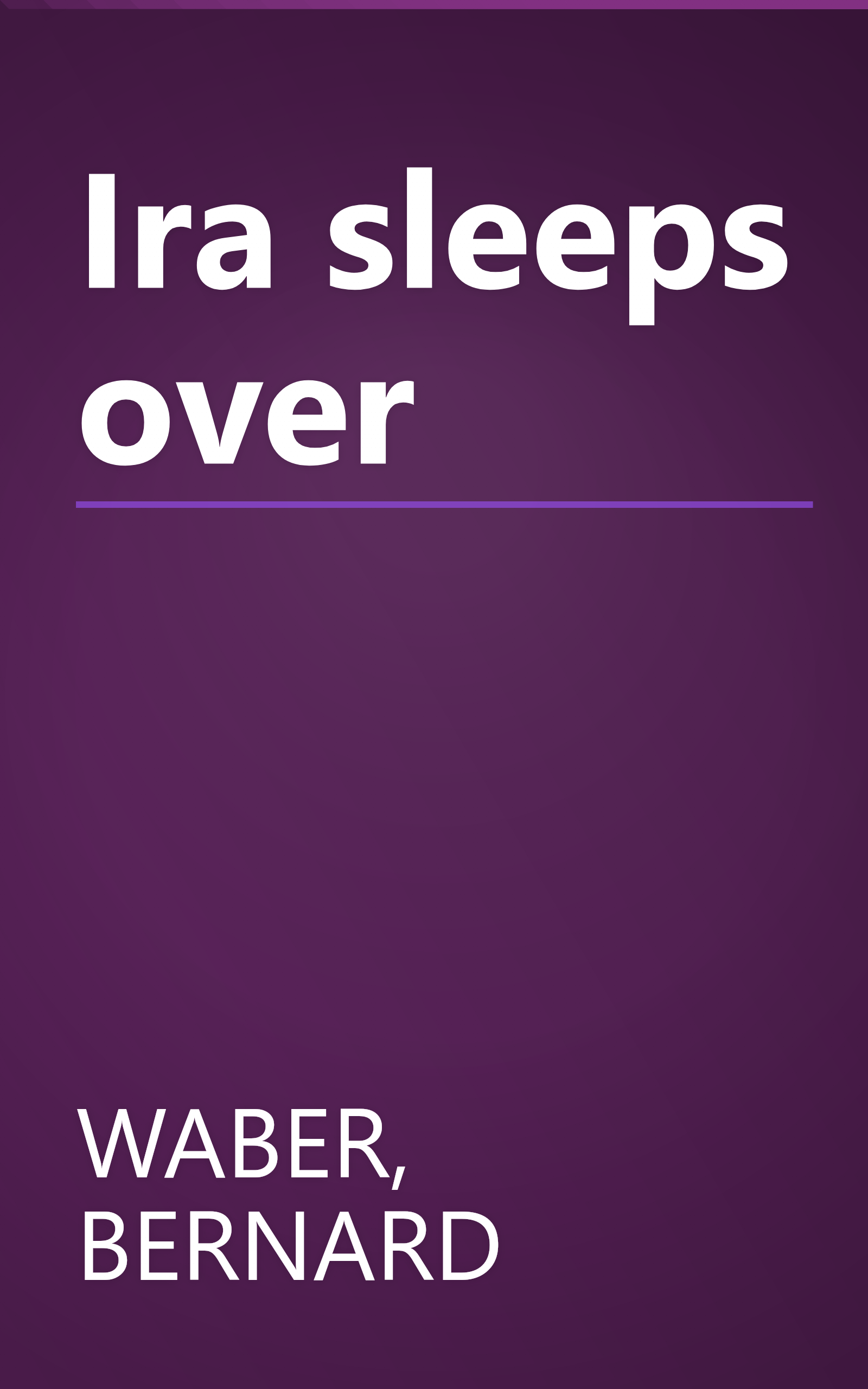 Ira sleeps over book cover