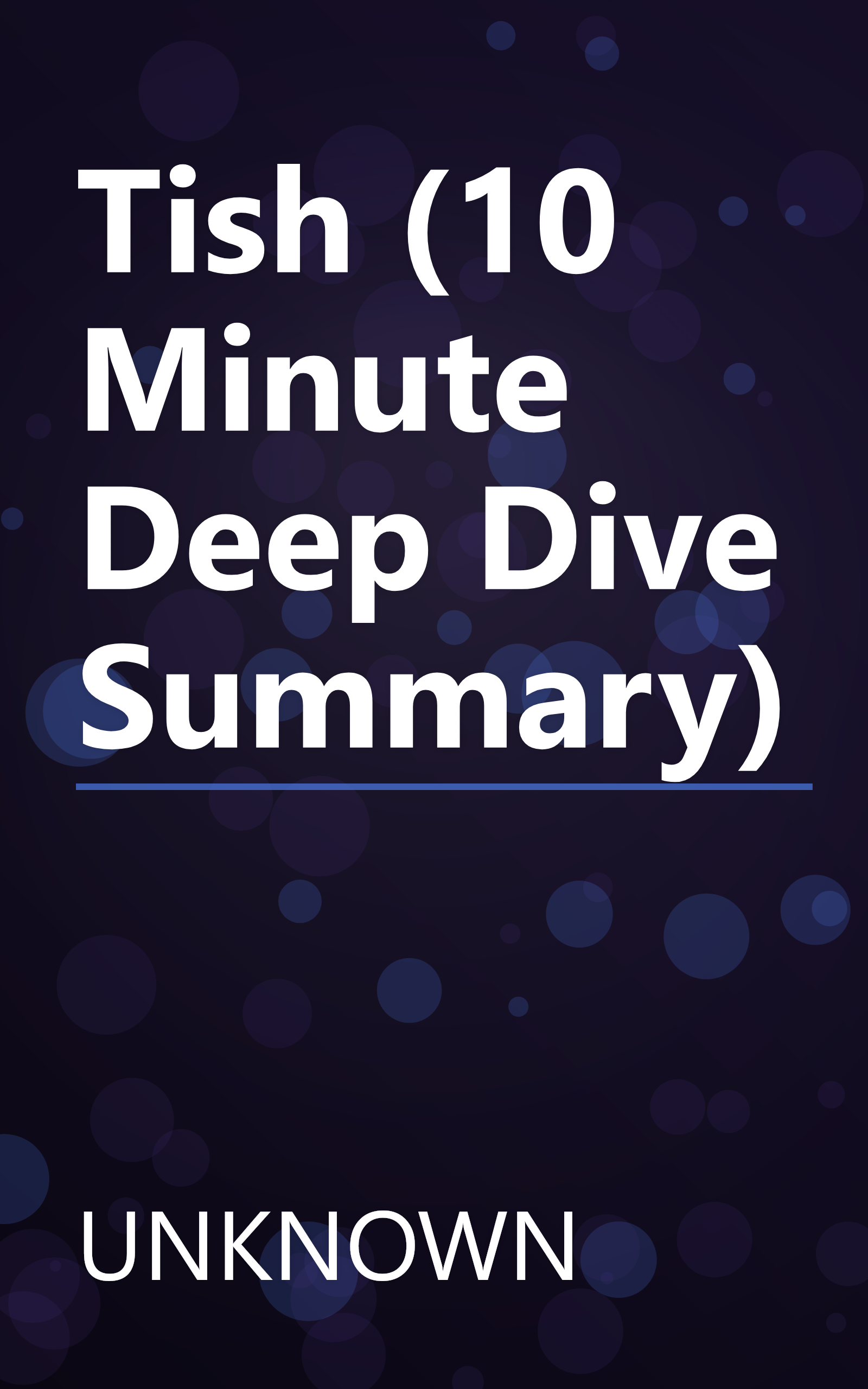 Tish (10 Minute   Deep Dive Summary) book cover