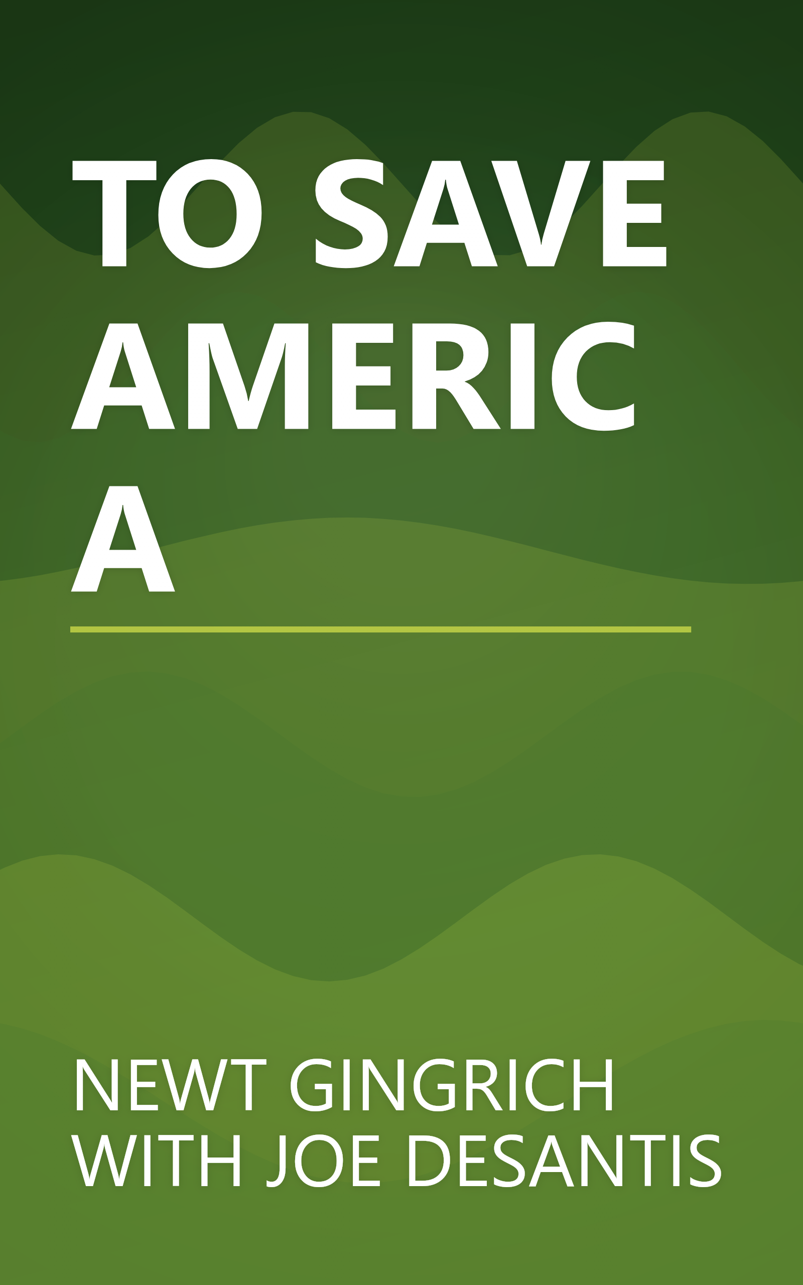 TO SAVE AMERICA book cover