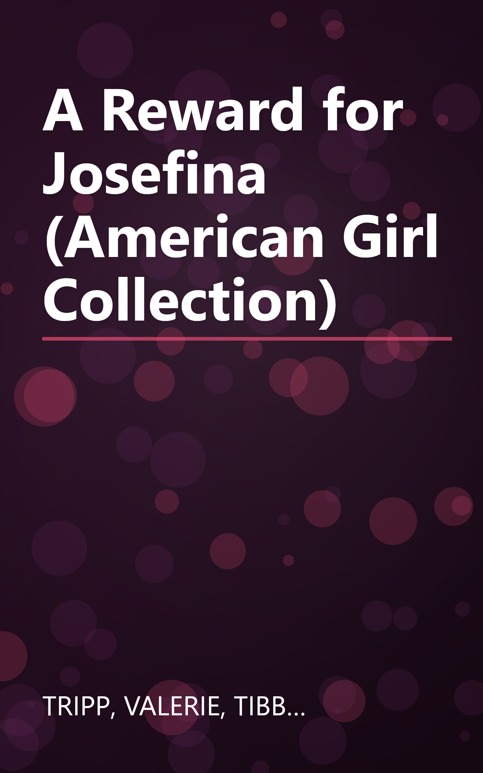 A Reward for Josefina (American Girl Collection) book cover