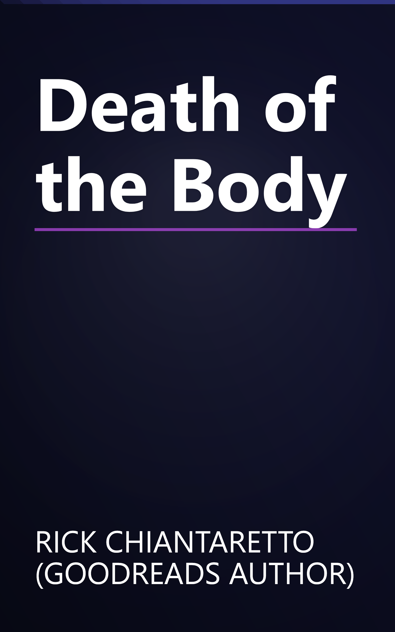 Death of the Body book cover