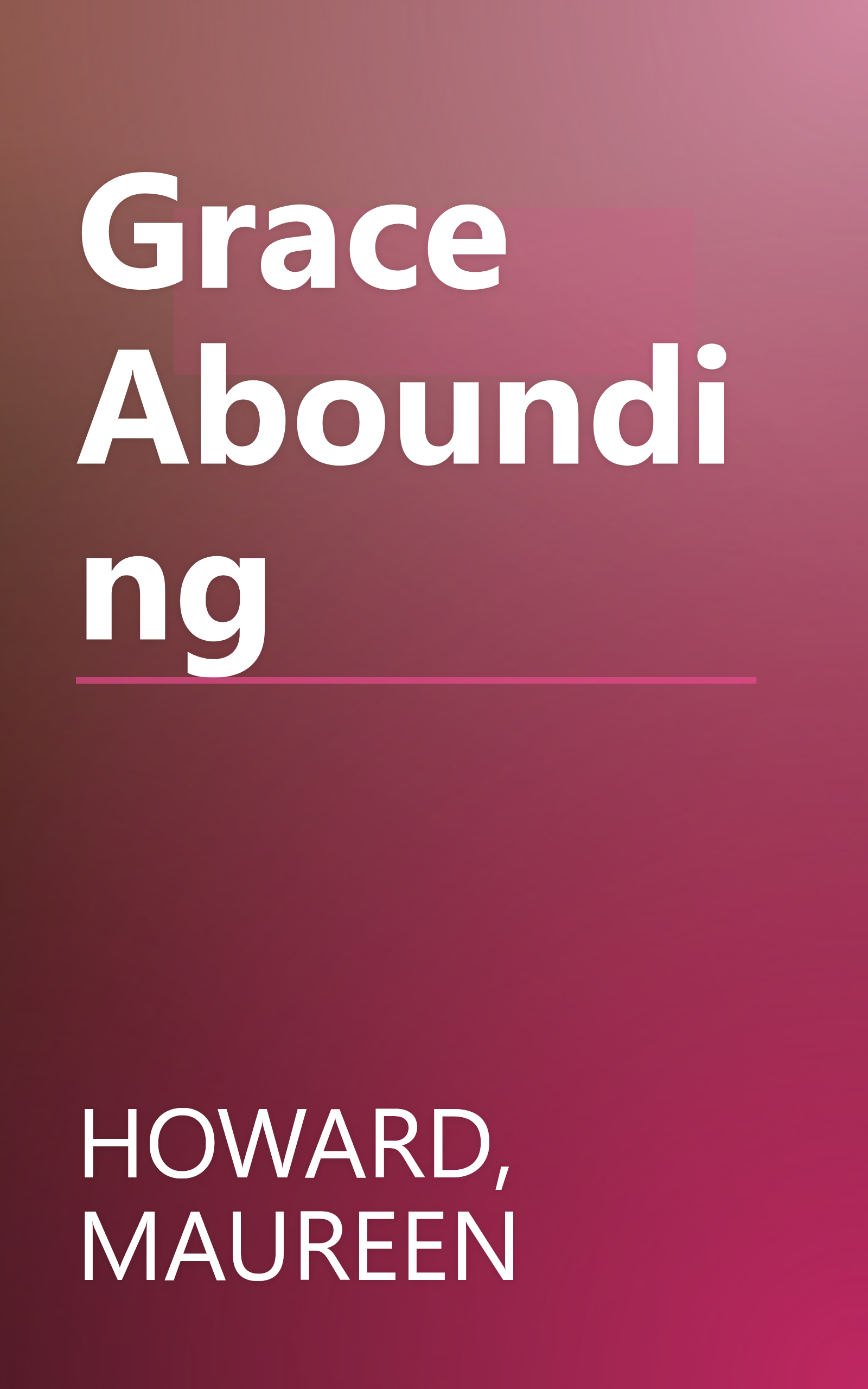 Grace Abounding book cover