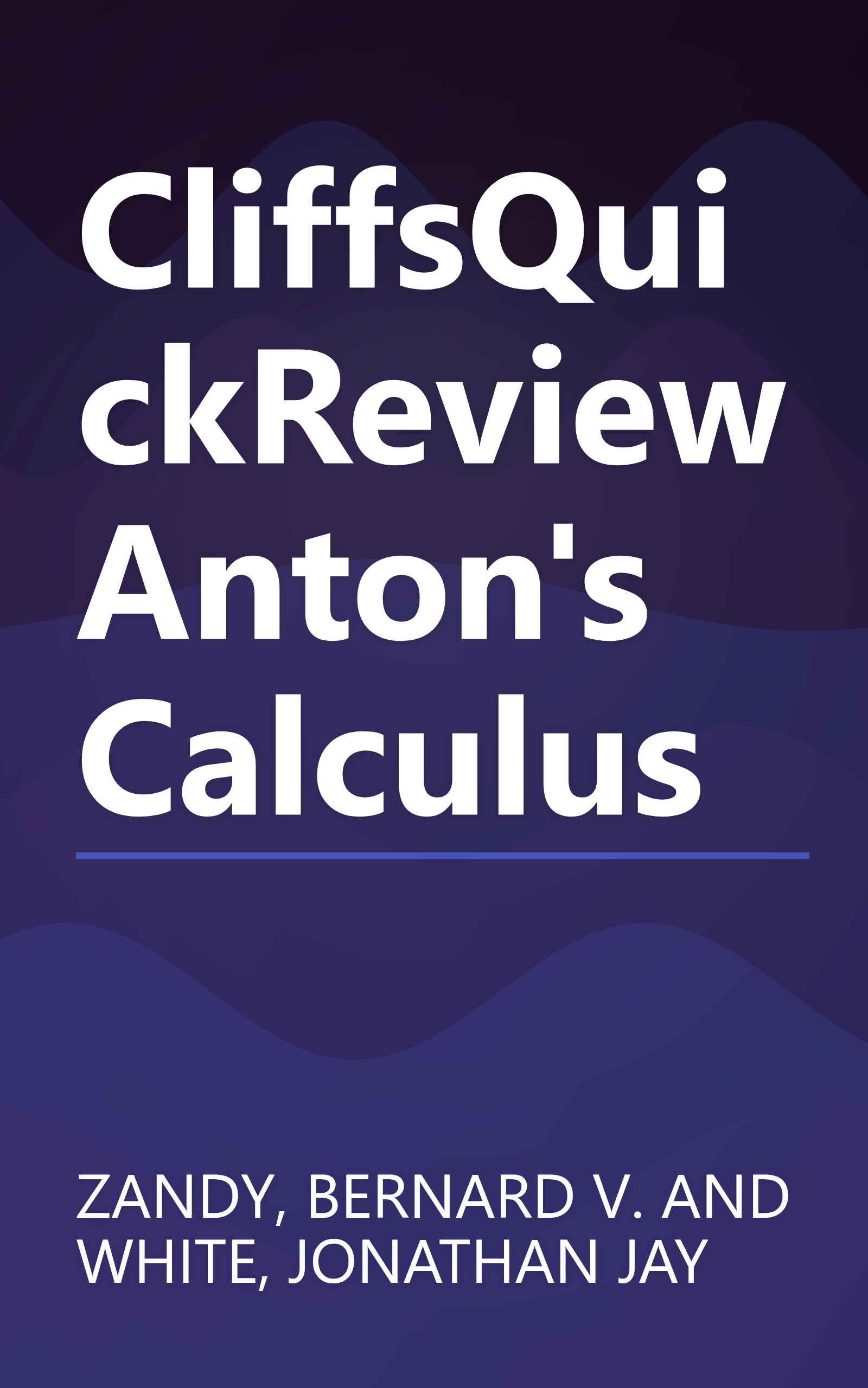 CliffsQuickReview Anton's Calculus book cover