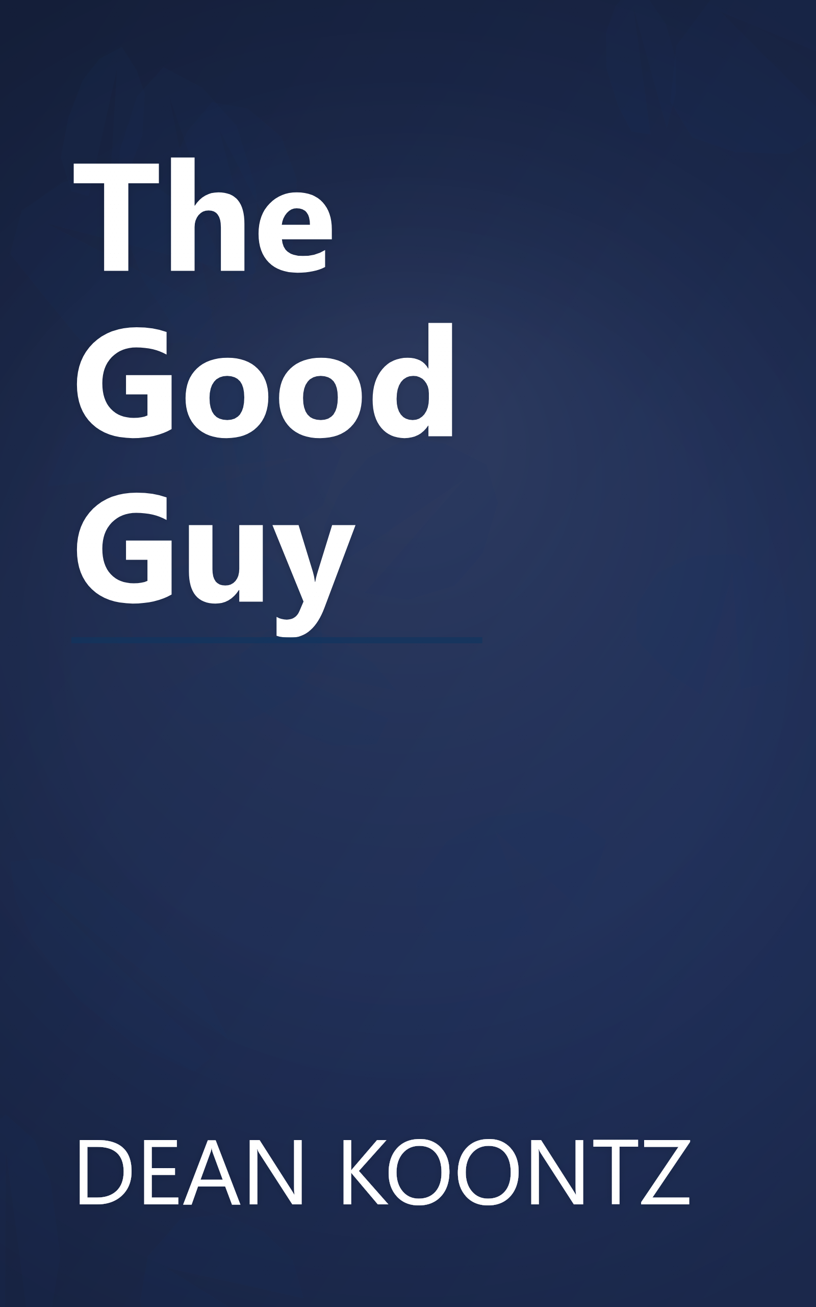 The Good Guy book cover