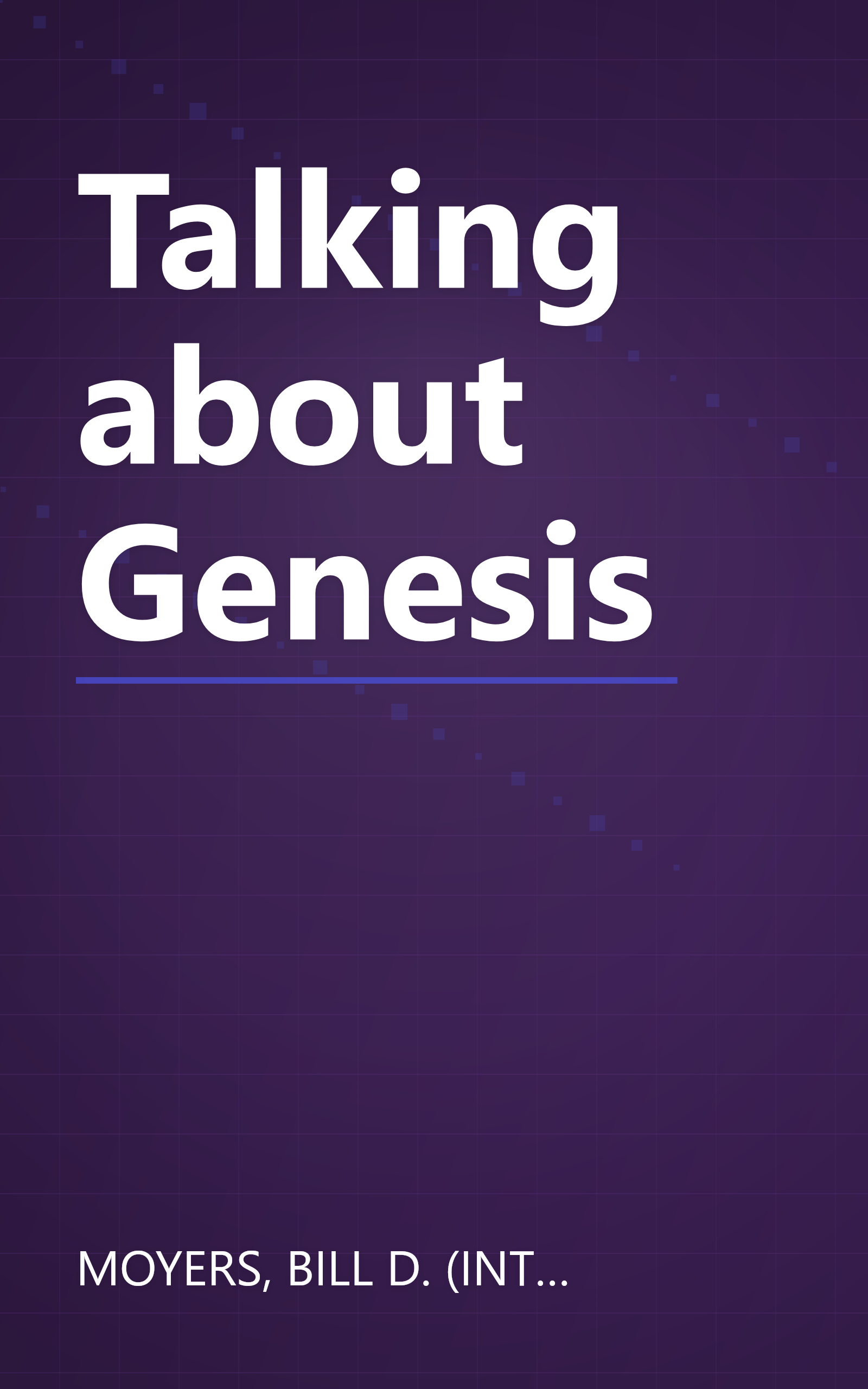 Talking about Genesis book cover