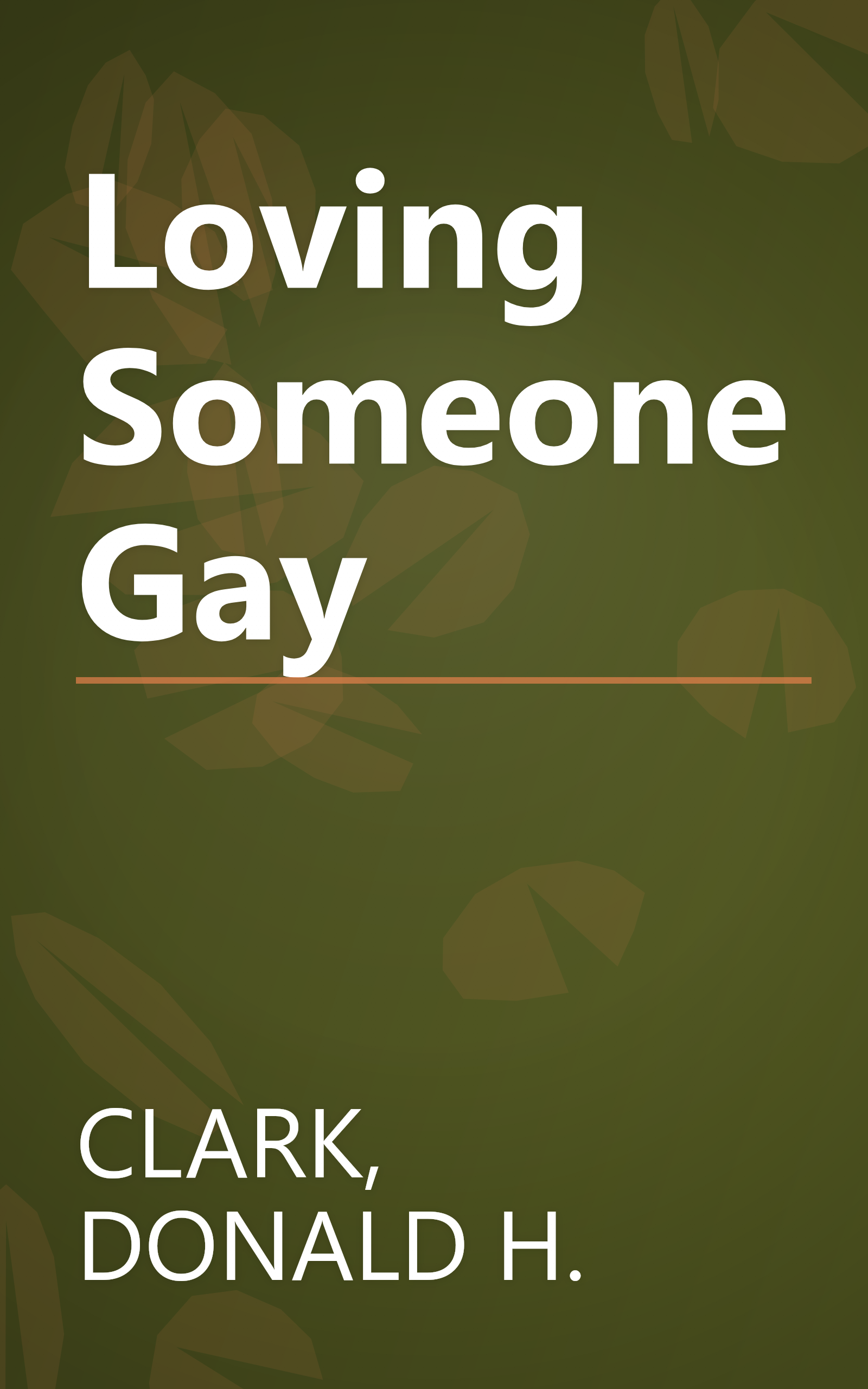 Loving Someone Gay book cover