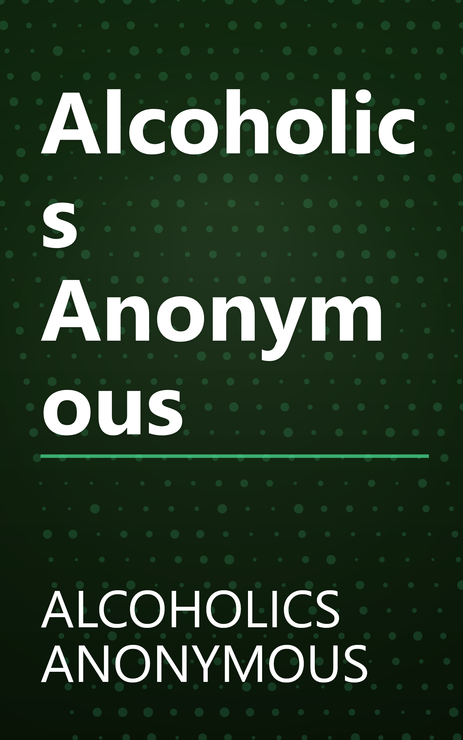 Alcoholics Anonymous book cover