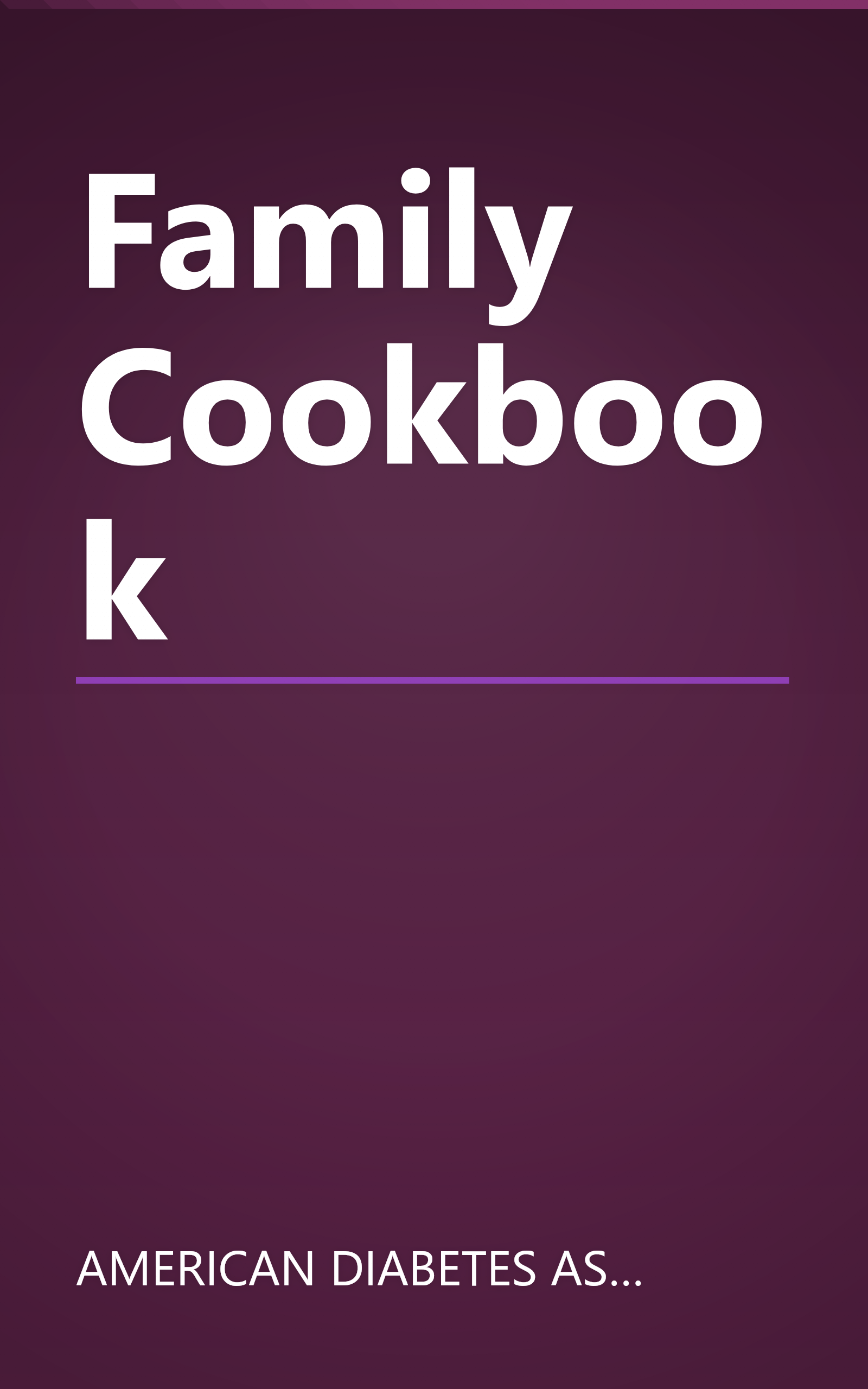 Family Cookbook book cover