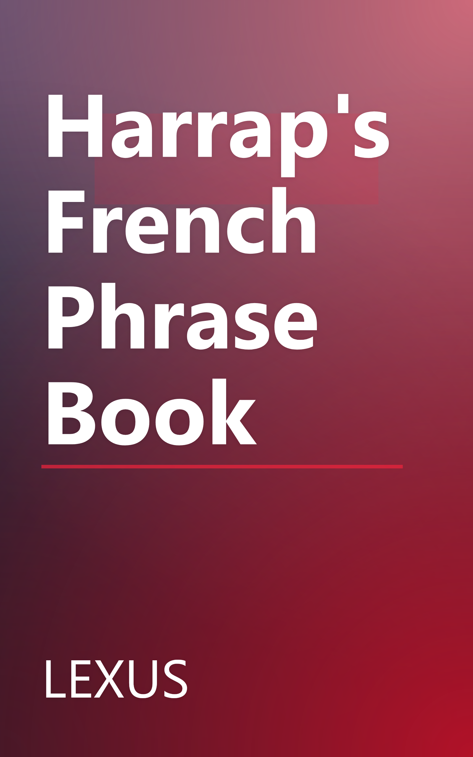 Harrap's French Phrase Book book cover