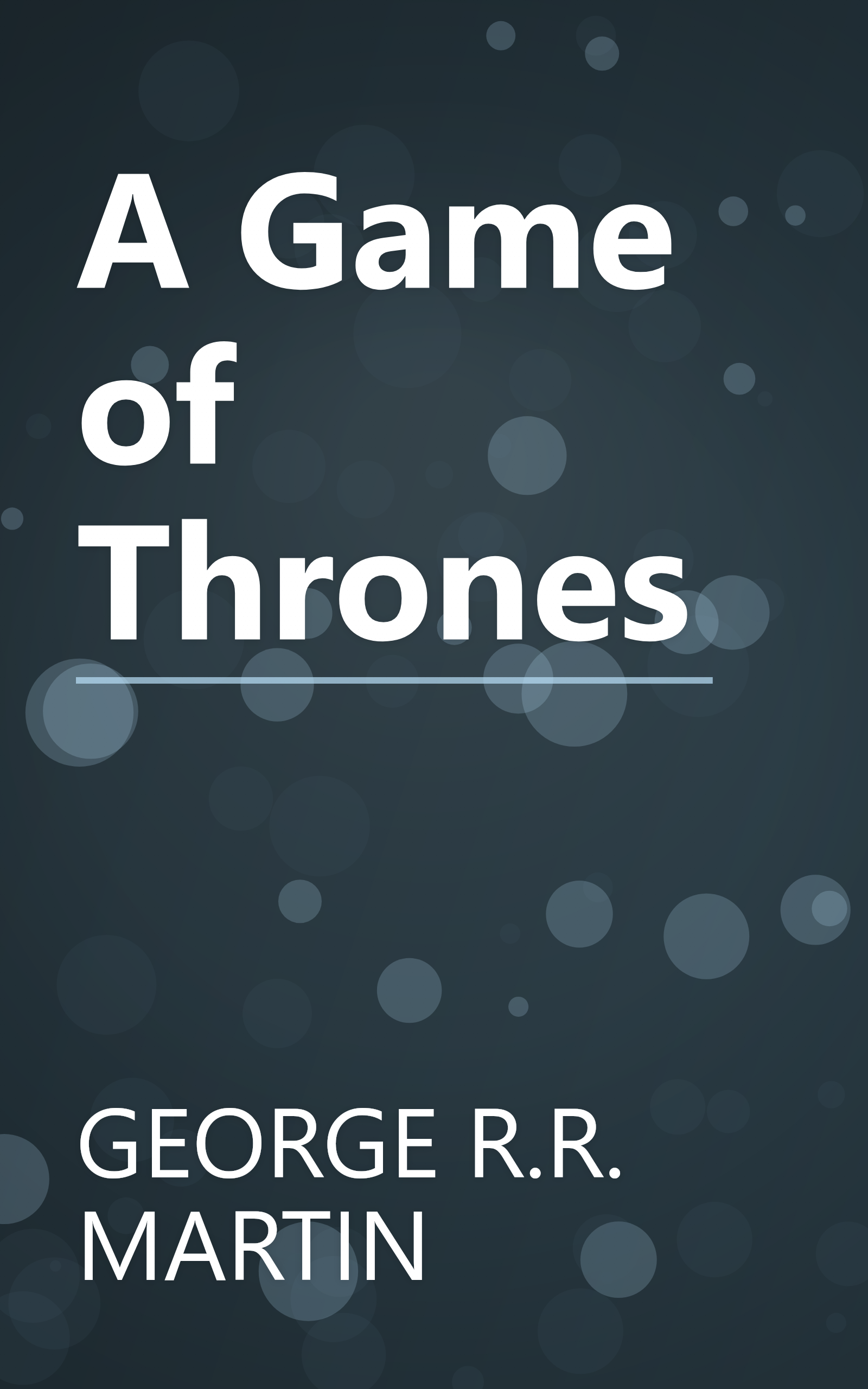 A Game of Thrones book cover
