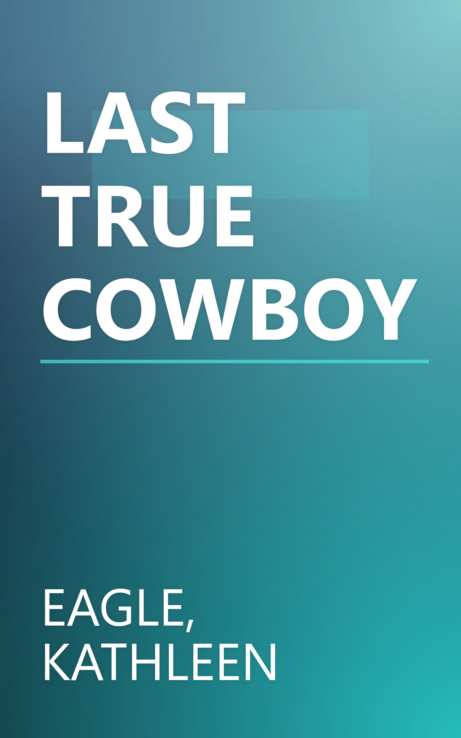 LAST TRUE COWBOY book cover