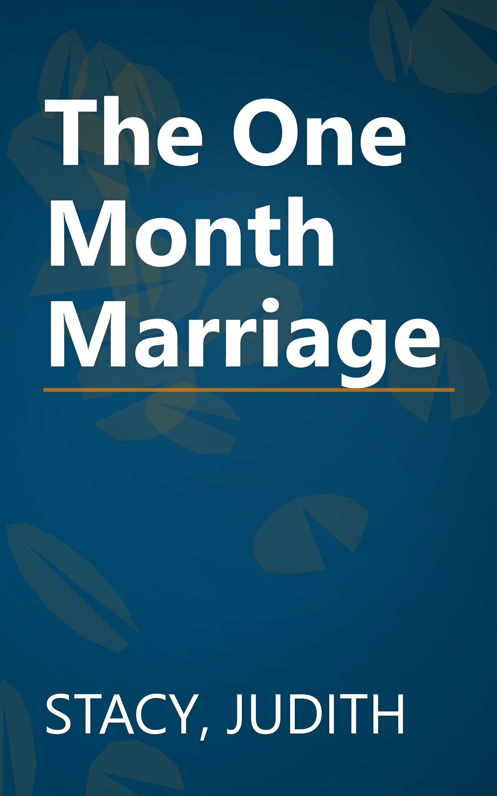 The One Month Marriage book cover