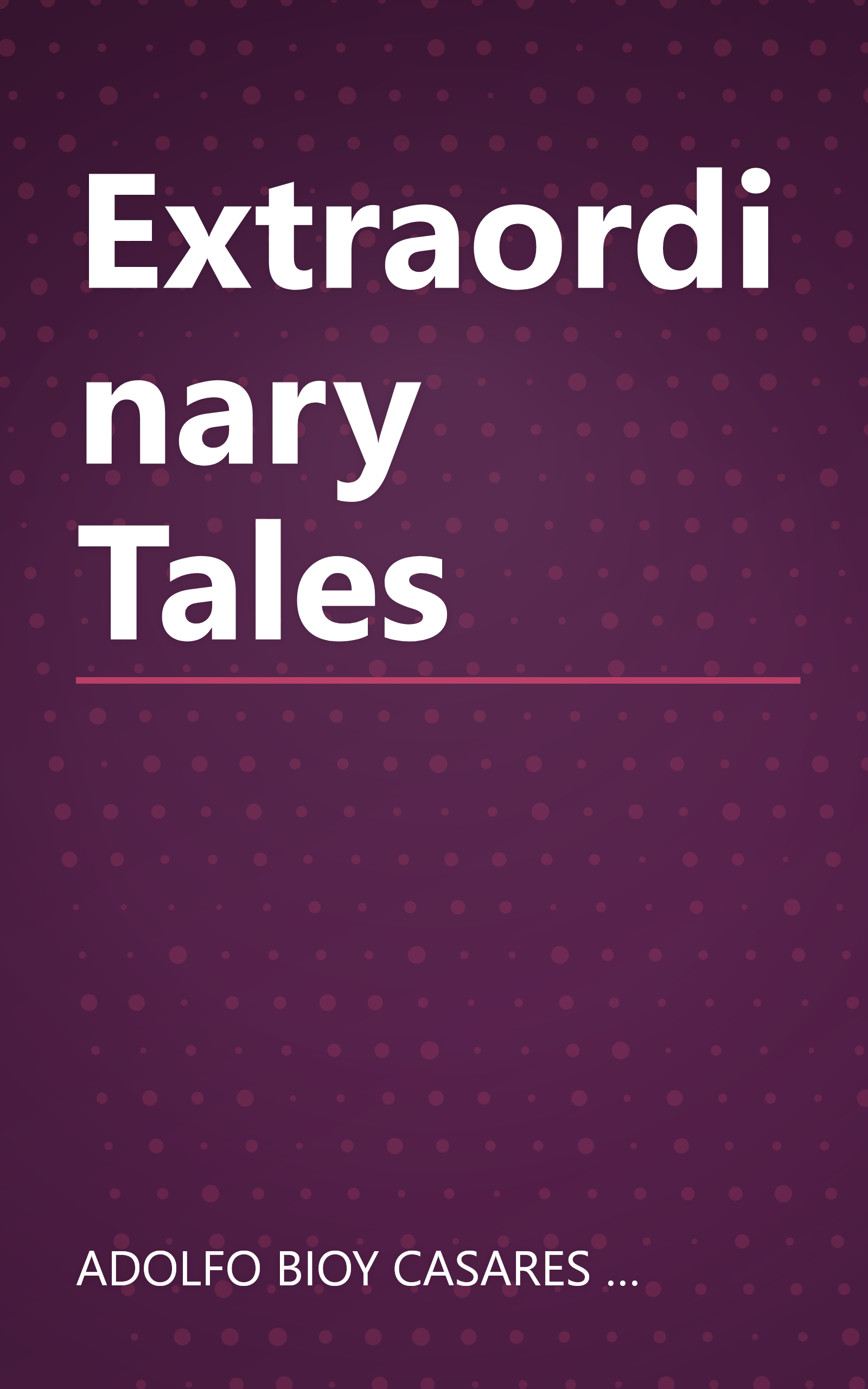 Extraordinary Tales book cover
