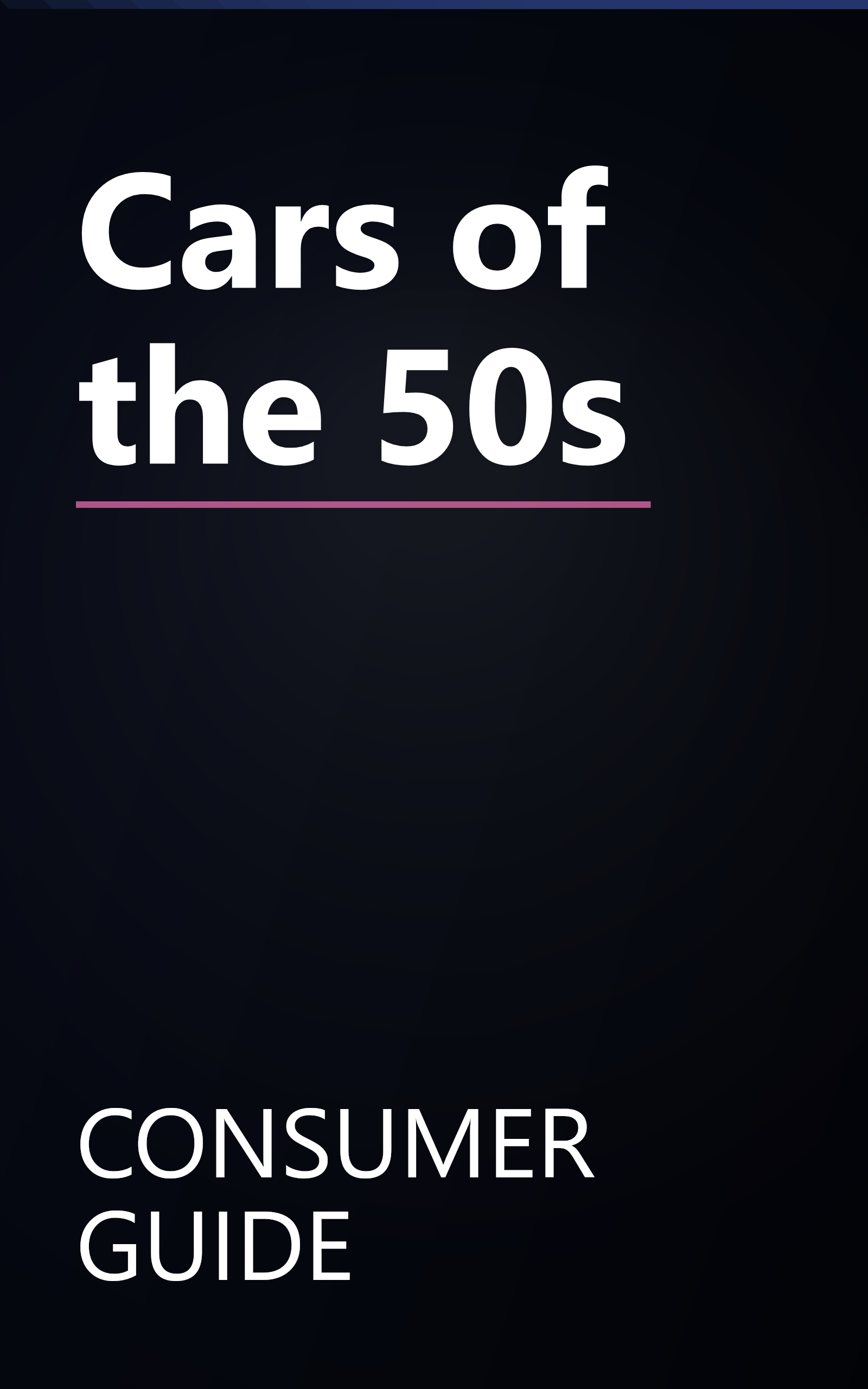 Cars of the 50s book cover