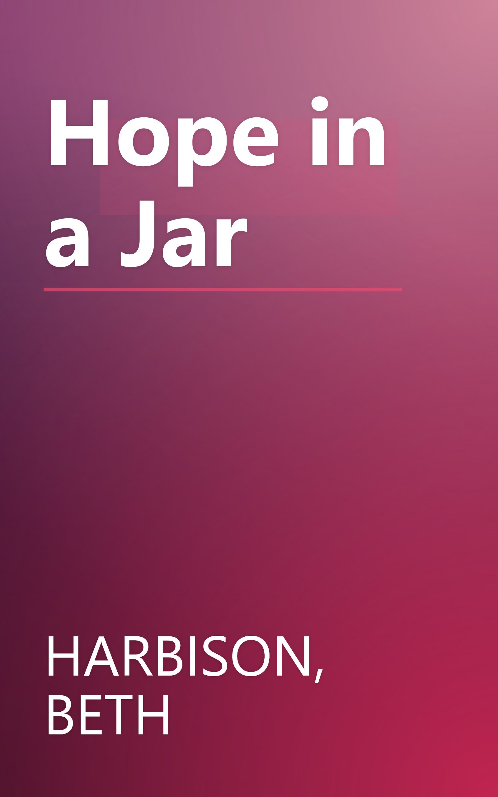 Hope in a Jar book cover