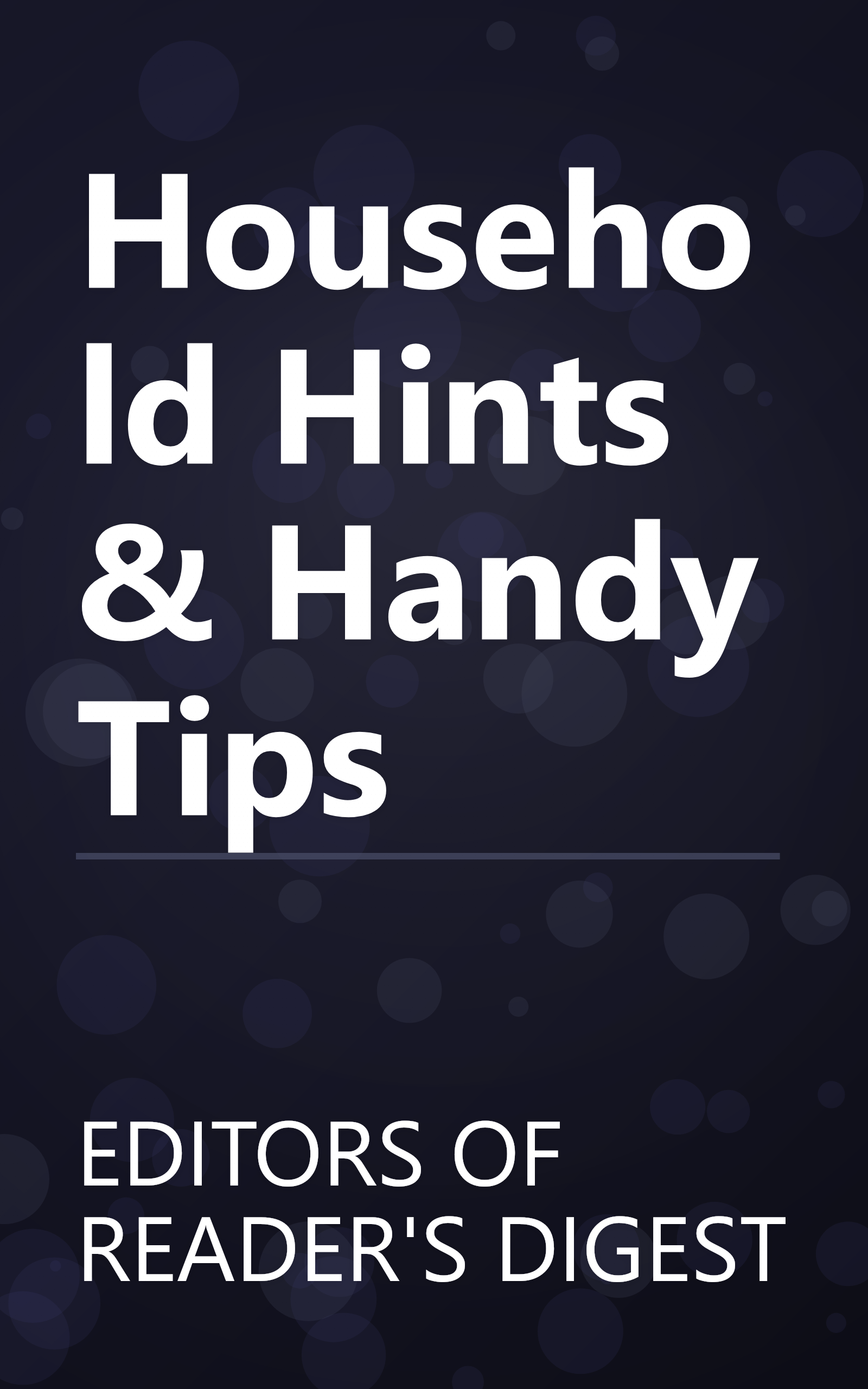Household Hints & Handy Tips book cover