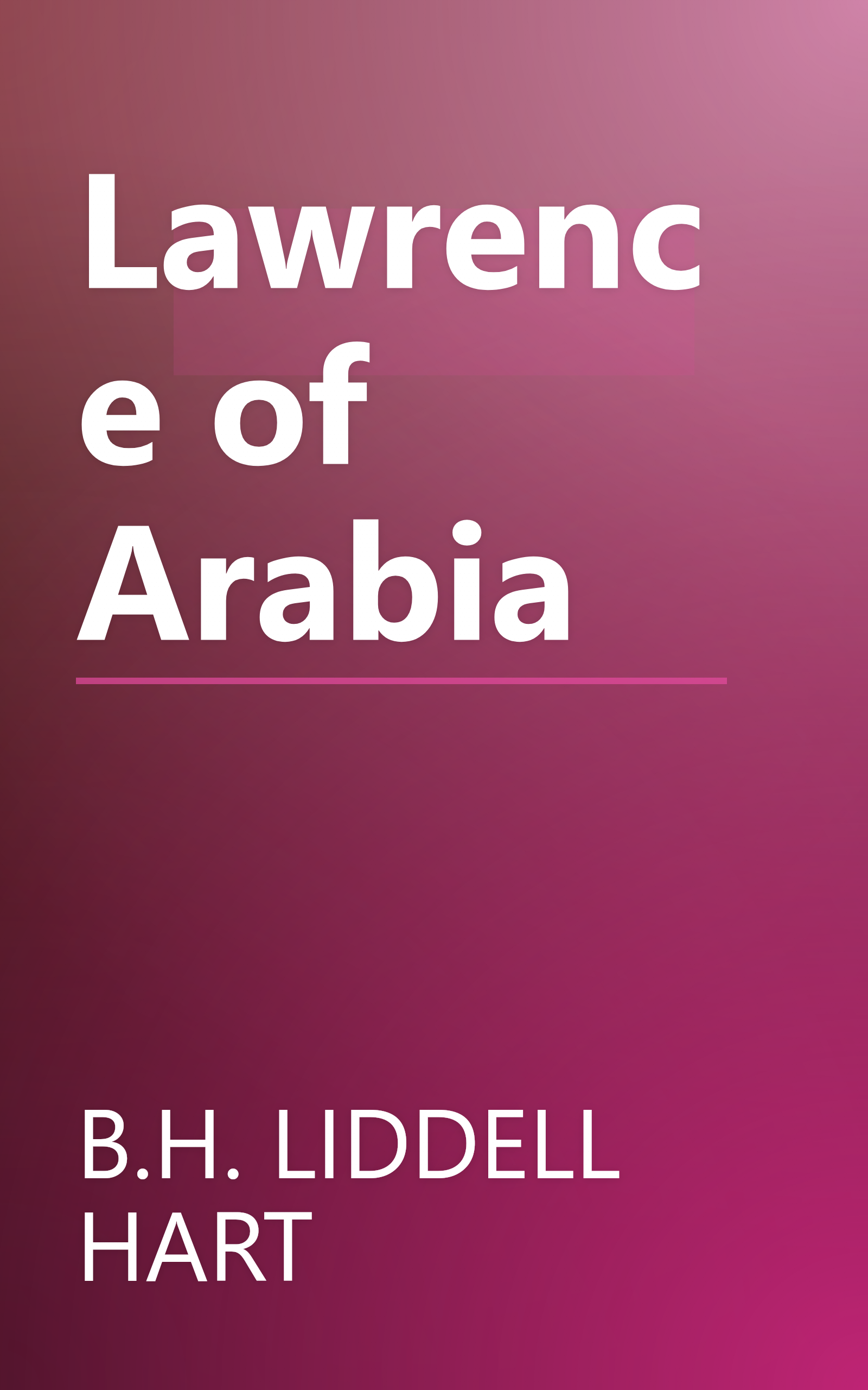 Lawrence of Arabia book cover