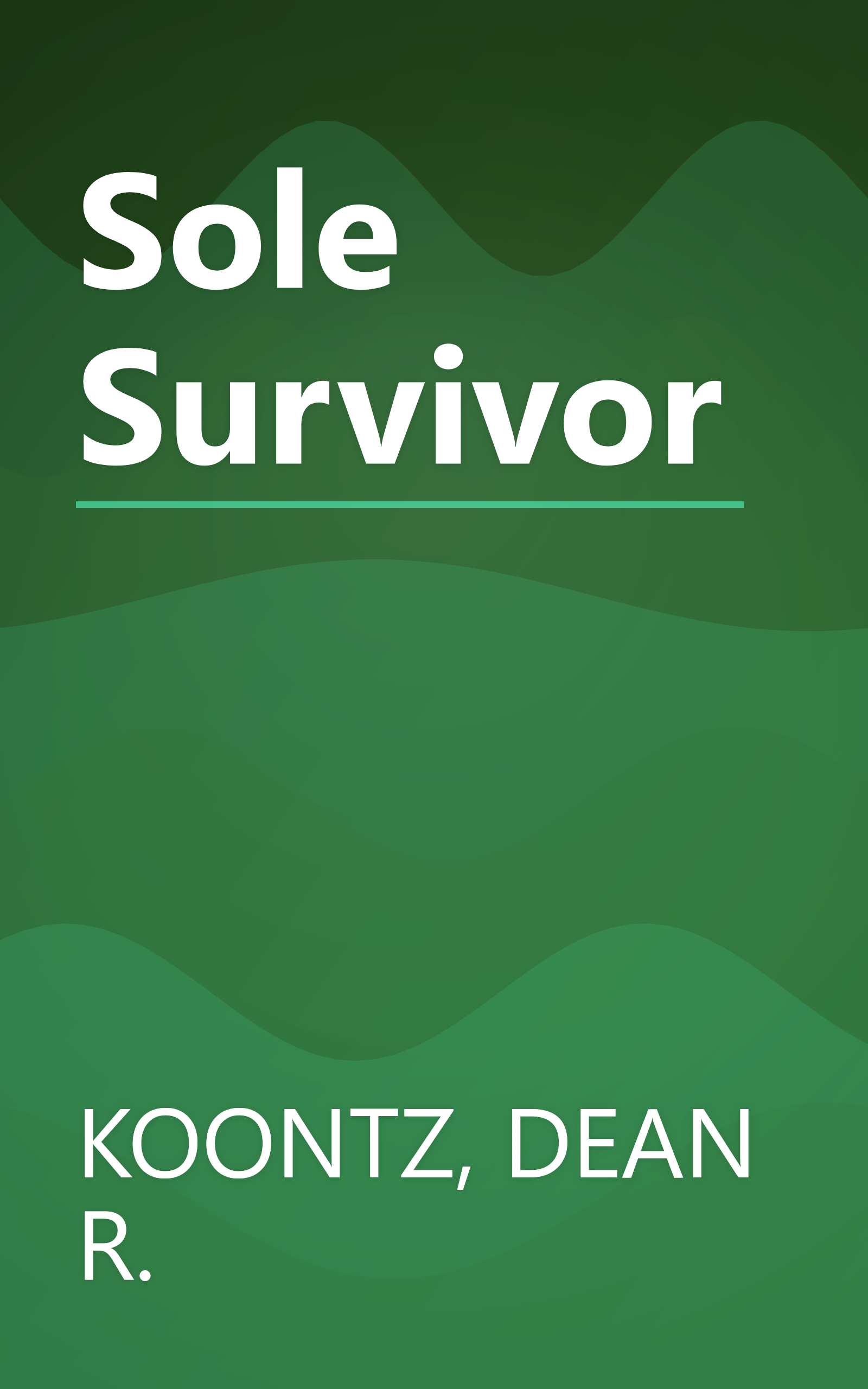 Sole Survivor book cover