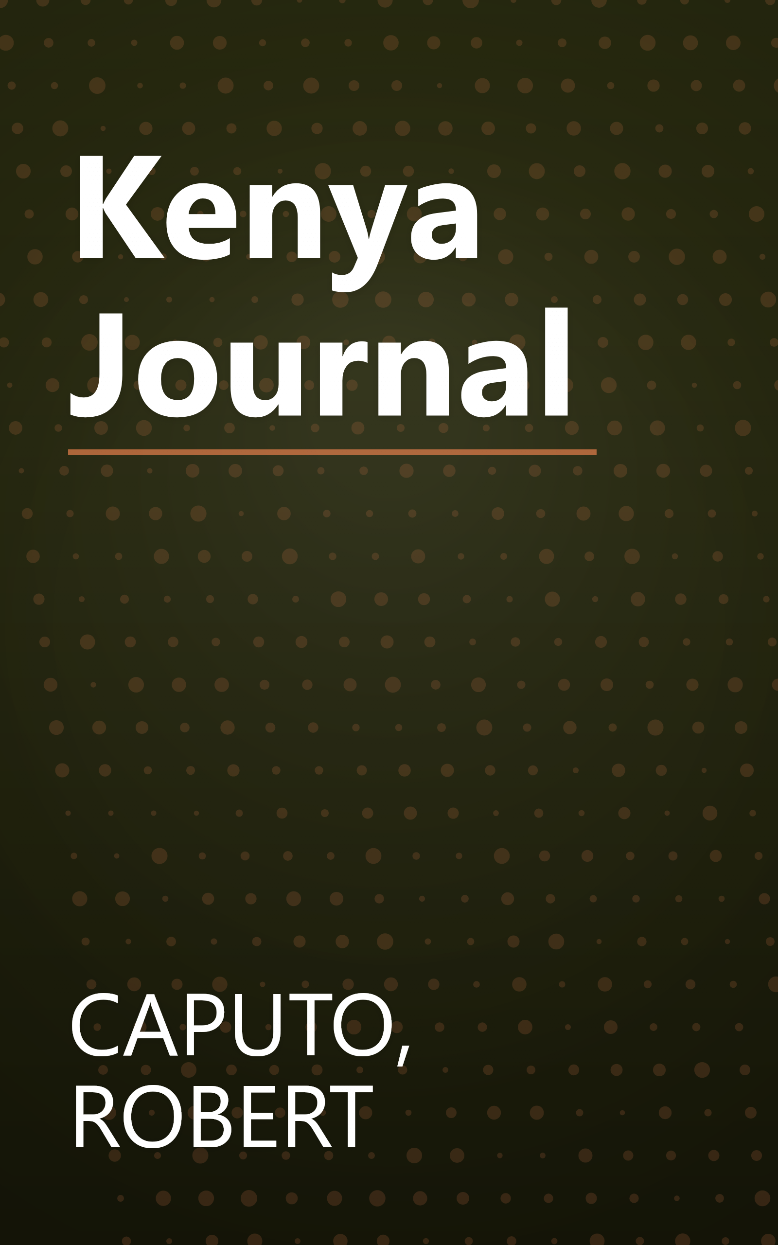 Kenya Journal book cover