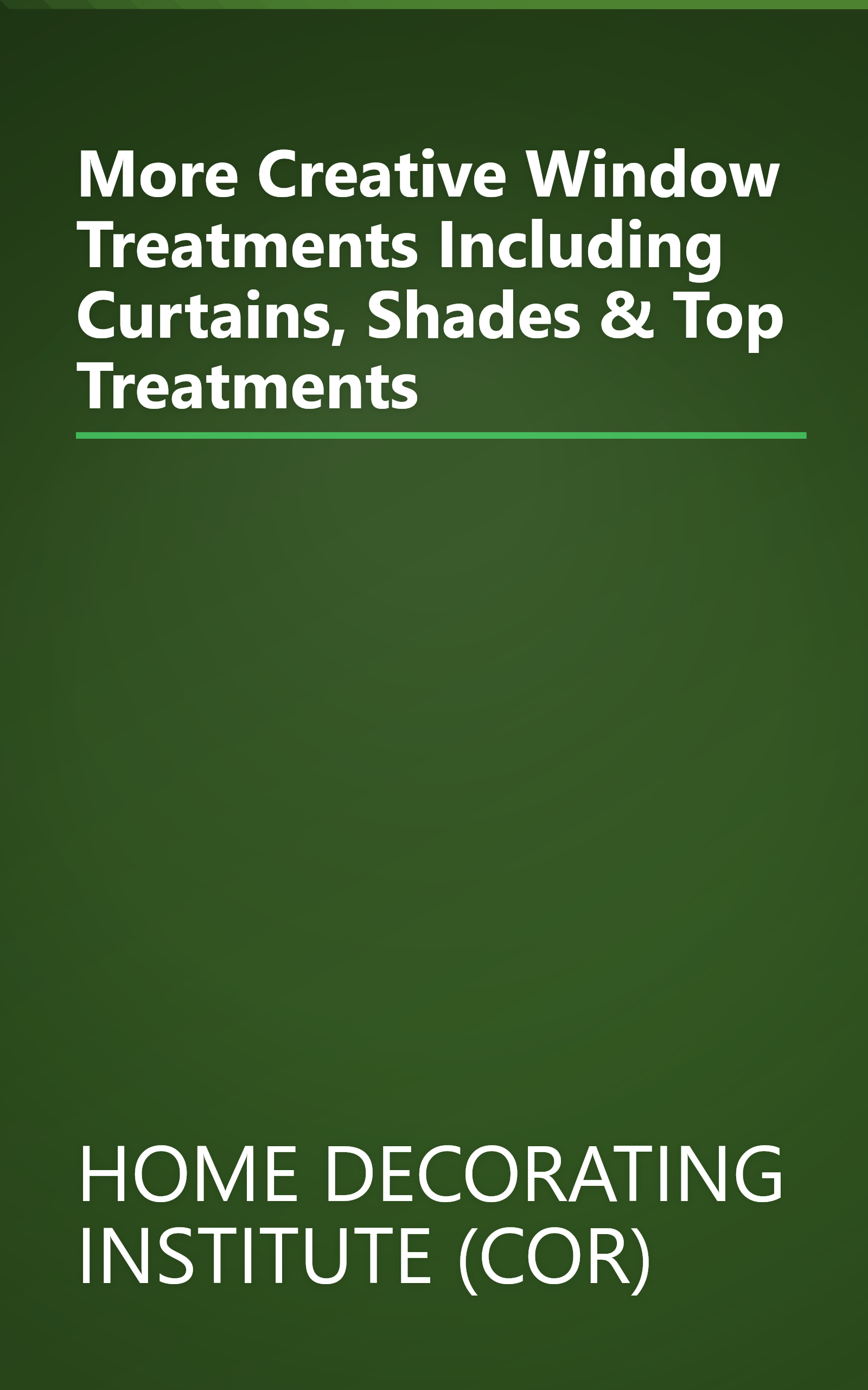 More Creative Window Treatments Including Curtains, Shades & Top Treatments book cover