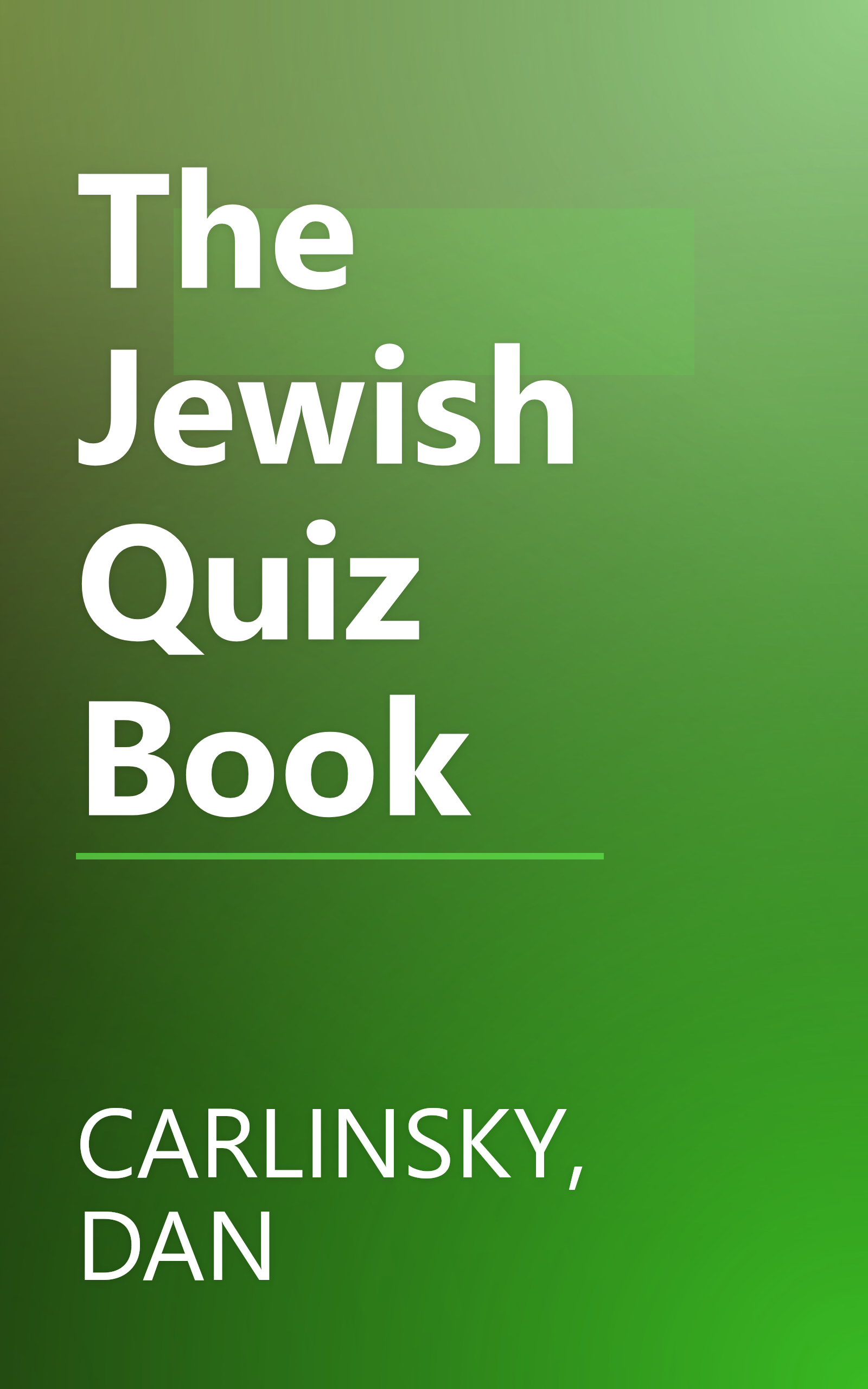 The Jewish Quiz Book book cover